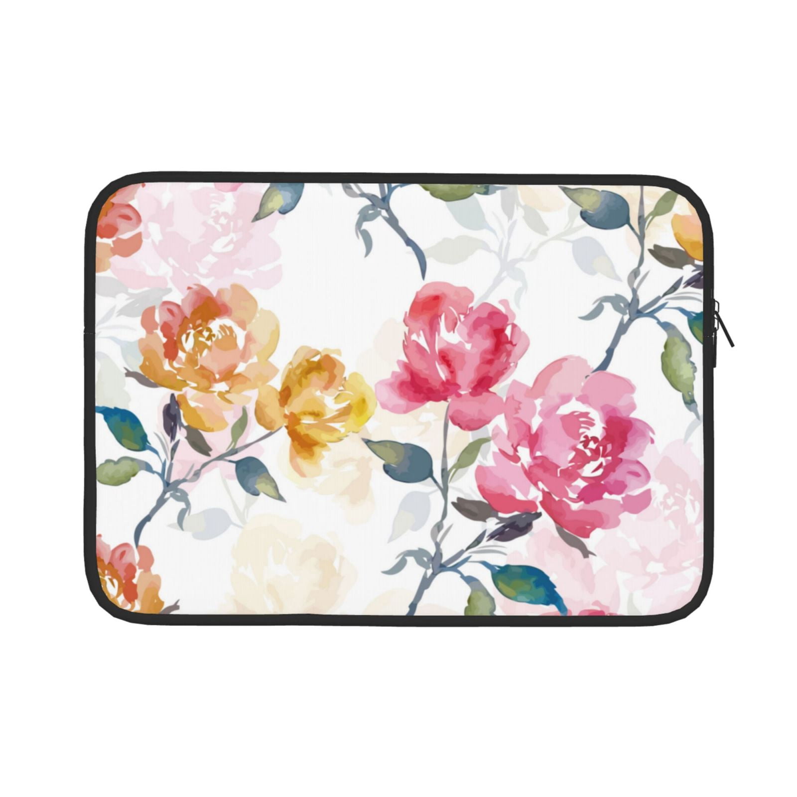 Pofeuu Colorful Flowers Print Laptop Carrying Case,13-15-Inch Laptop ...