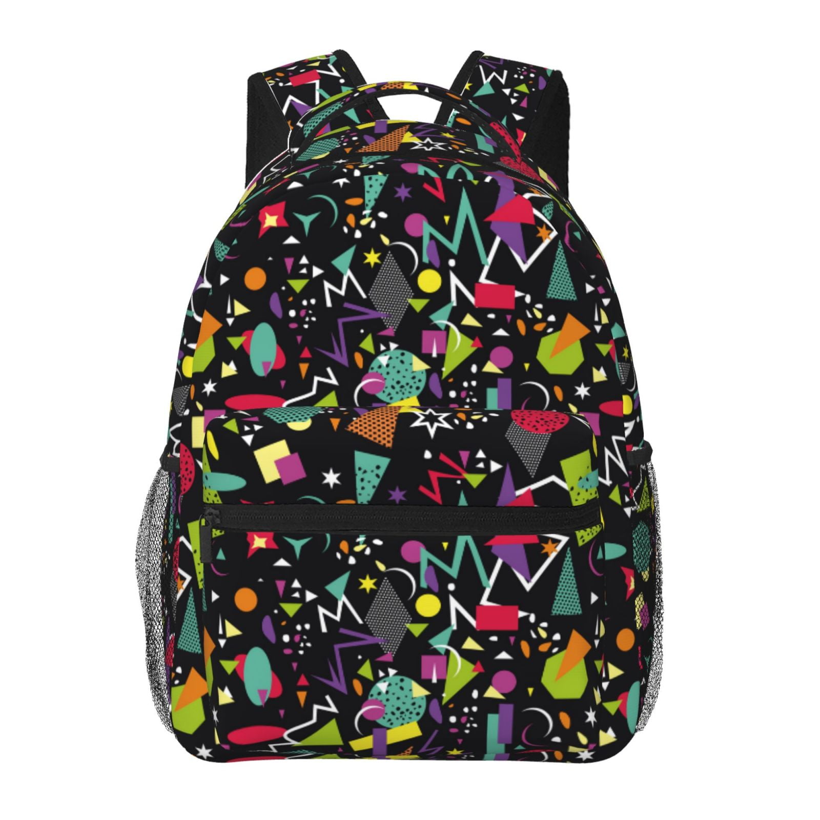 Pofeuu Colorful Geometric Figures Print Backpack for Men and Women ...