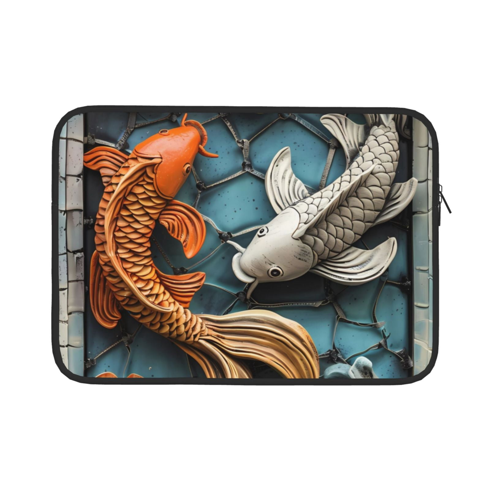 Pofeuu Colorful Koi Fish Art Print Laptop Carrying Case,13-15-Inch ...