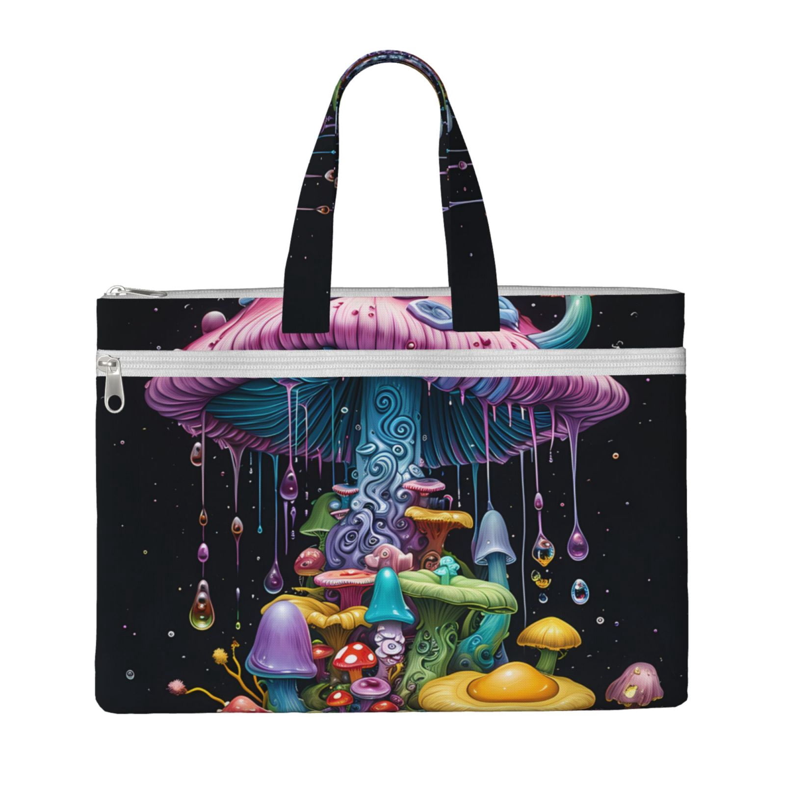 Pofeuu Colorful Mushroom Print Laptop Bag Carrying - Computer Bag ...