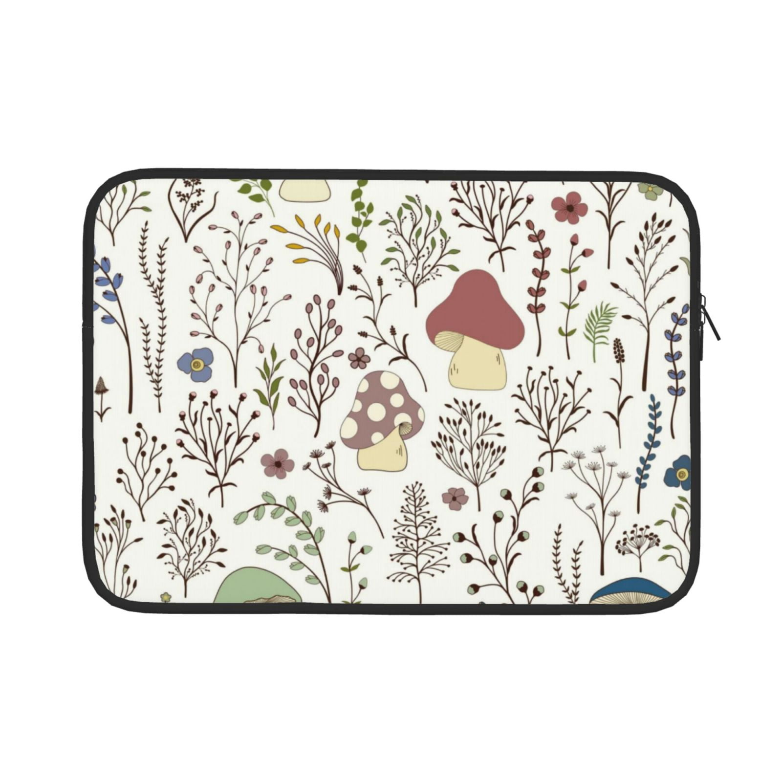 Pofeuu Colorful Mushrooms and Plants Print Laptop Carrying Case,13-15 ...