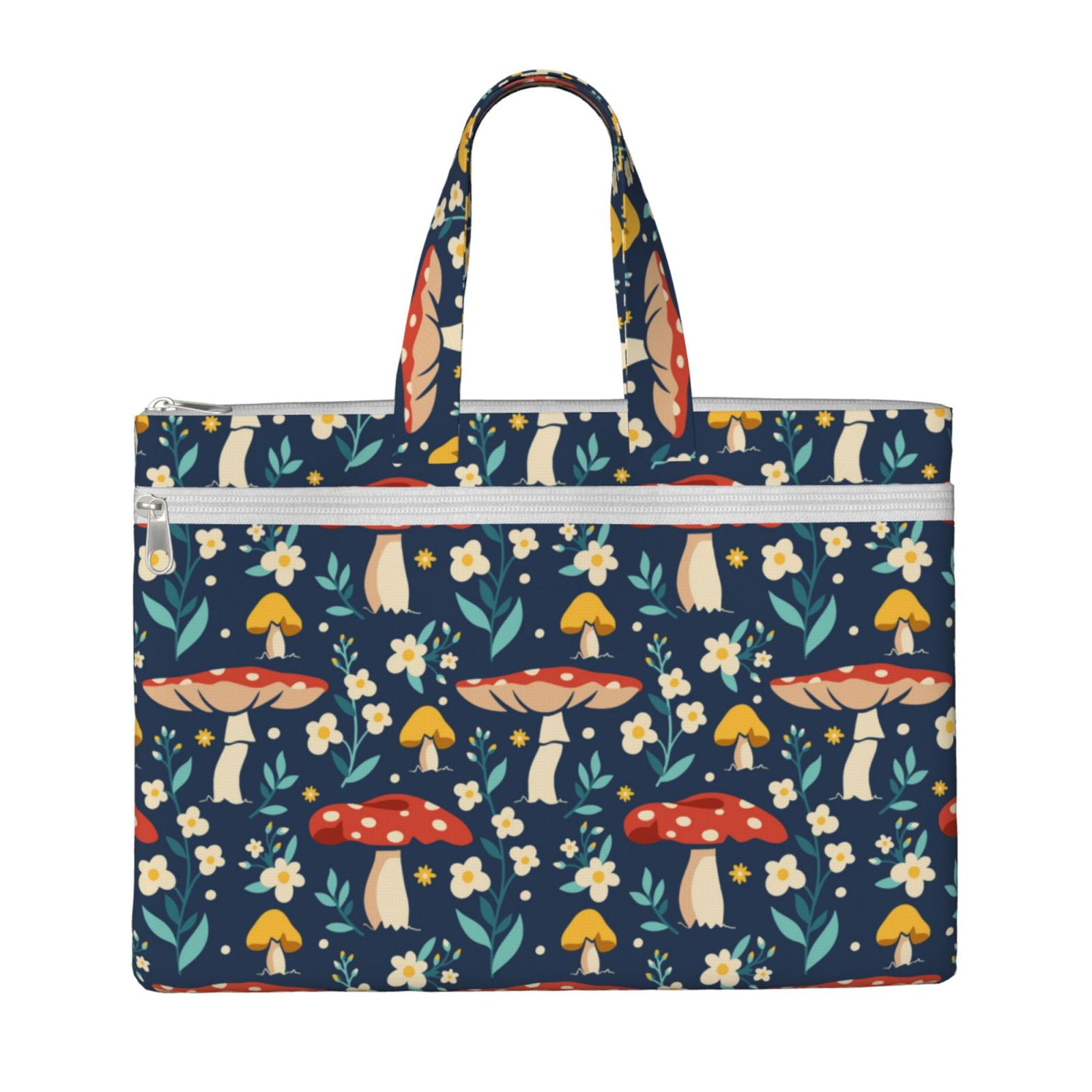 Pofeuu Colorful Mushrooms Print Laptop Bag Carrying - Computer Bag ...