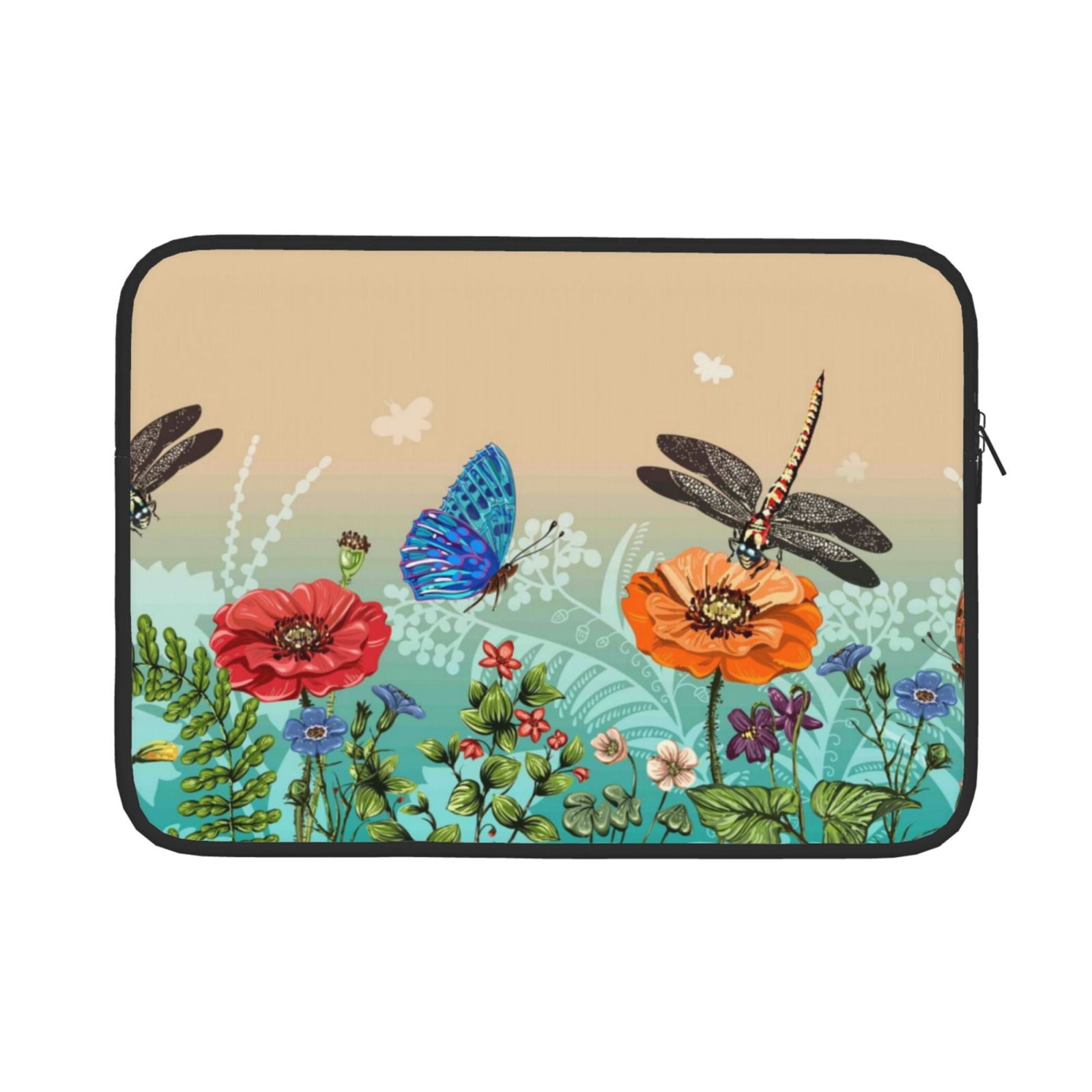 Pofeuu Colorful Plants And Insects Print Laptop Carrying Case,13-15 ...