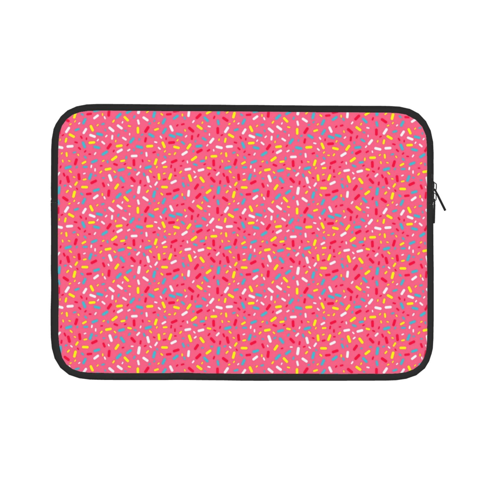 Pofeuu Colorful Sprinkles Donuts Print Laptop Carrying Case,13-15-Inch Laptop and Tablet, Sleek ...