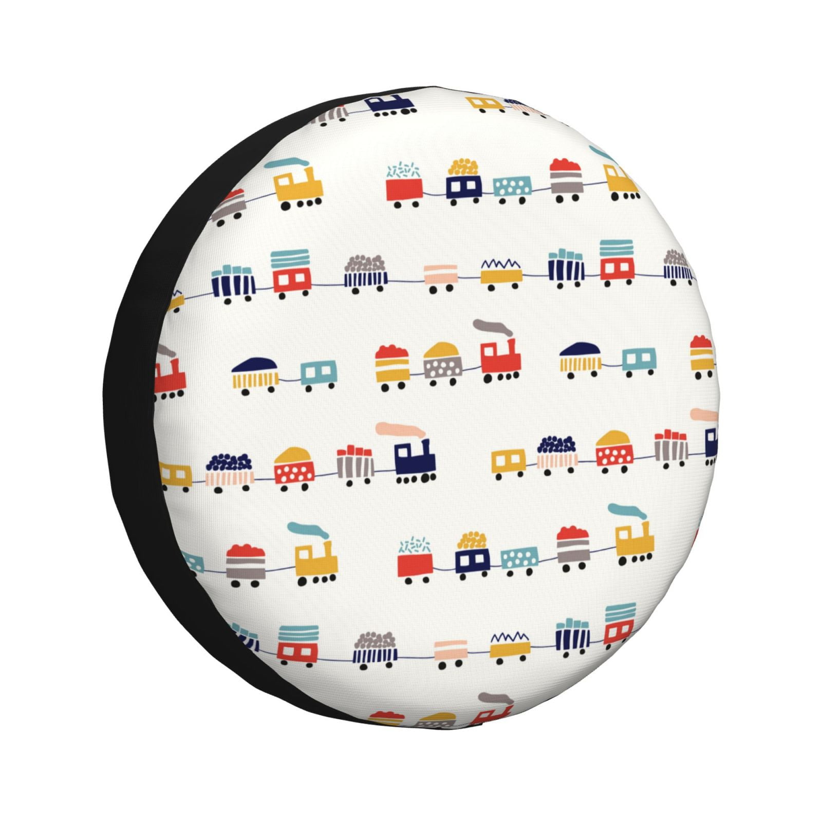 Pofeuu Colorful Trains Print Spare Tire Wheel Cover for Car Truck SUV ...