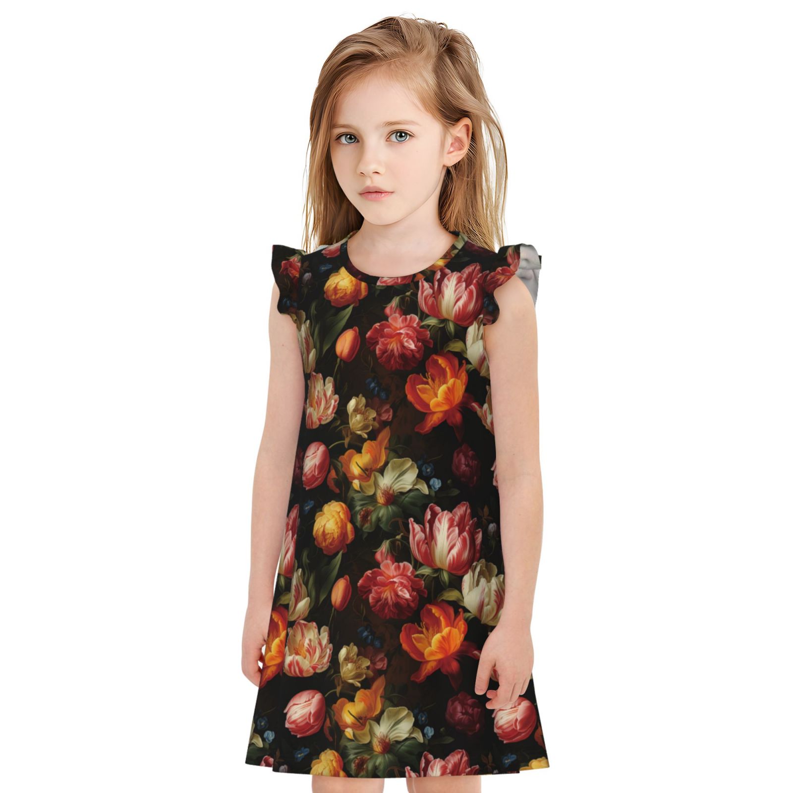 Pofeuu Colorful Tulips Print Girls Nightgowns, Nightgown Princess ...