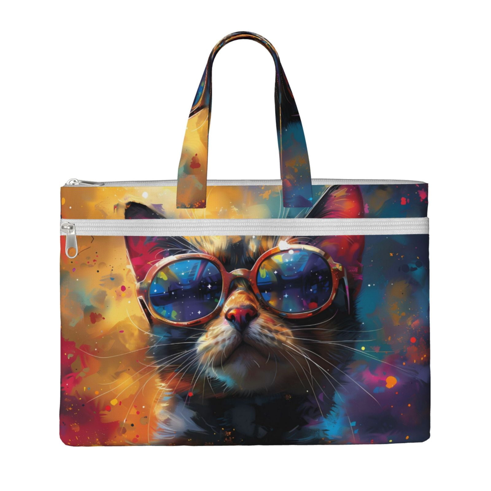 Pofeuu Cool Cat With Sunglasses Print Laptop Bag Carrying - Computer ...