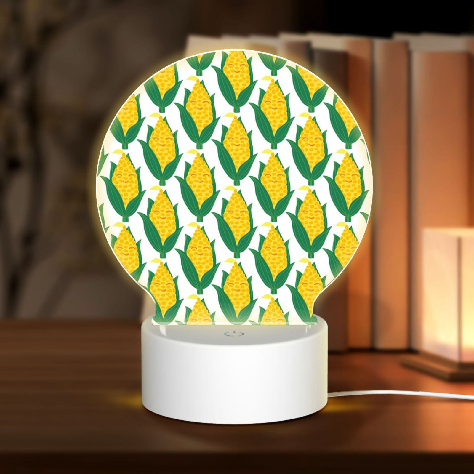 Pofeuu Corn Cob Print LED Christmas Night Light Lamp Base Gift DIY 3D ...