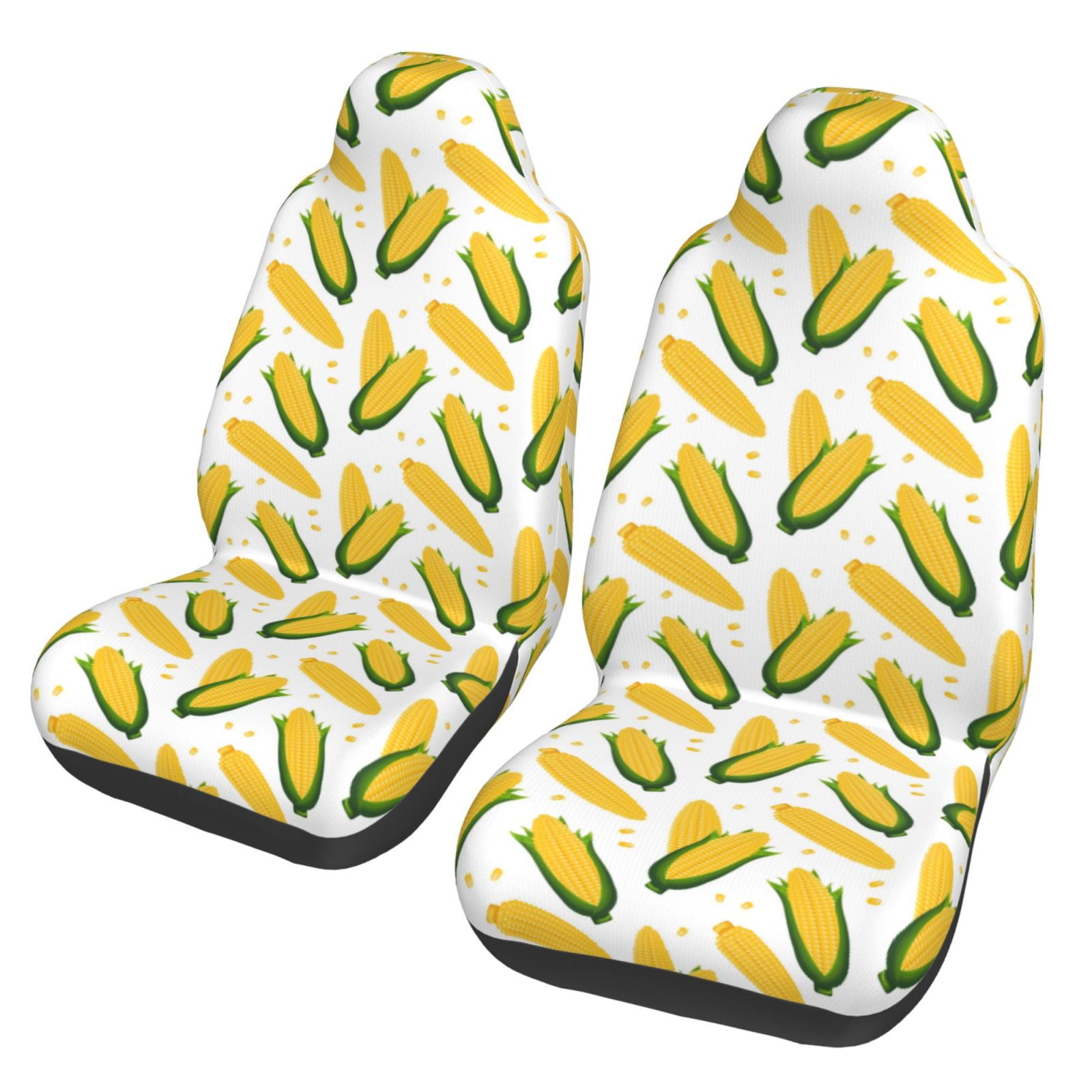 Pofeuu Corn On The Cob Print Automotive Car Seat Covers Flat Cloth Full ...