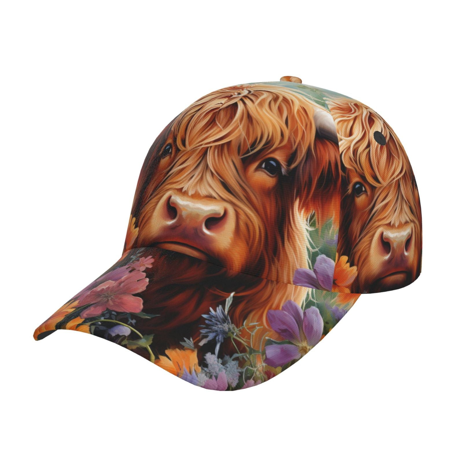 Pofeuu Countryside Colorful Floral Cow Print Adult Adjustable ...