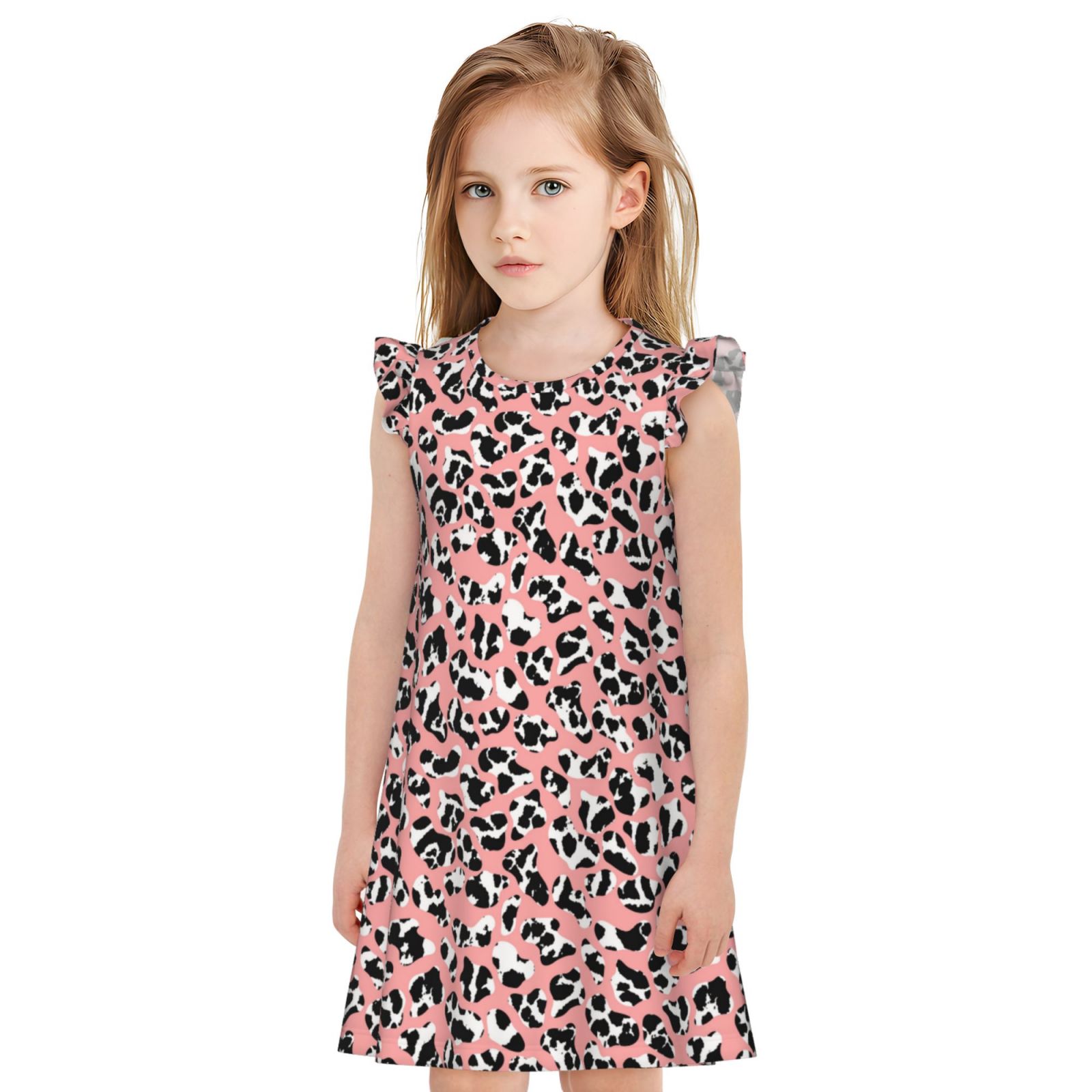 Pofeuu Cow Animal Skin Print Girls Nightgowns, Nightgown Princess ...