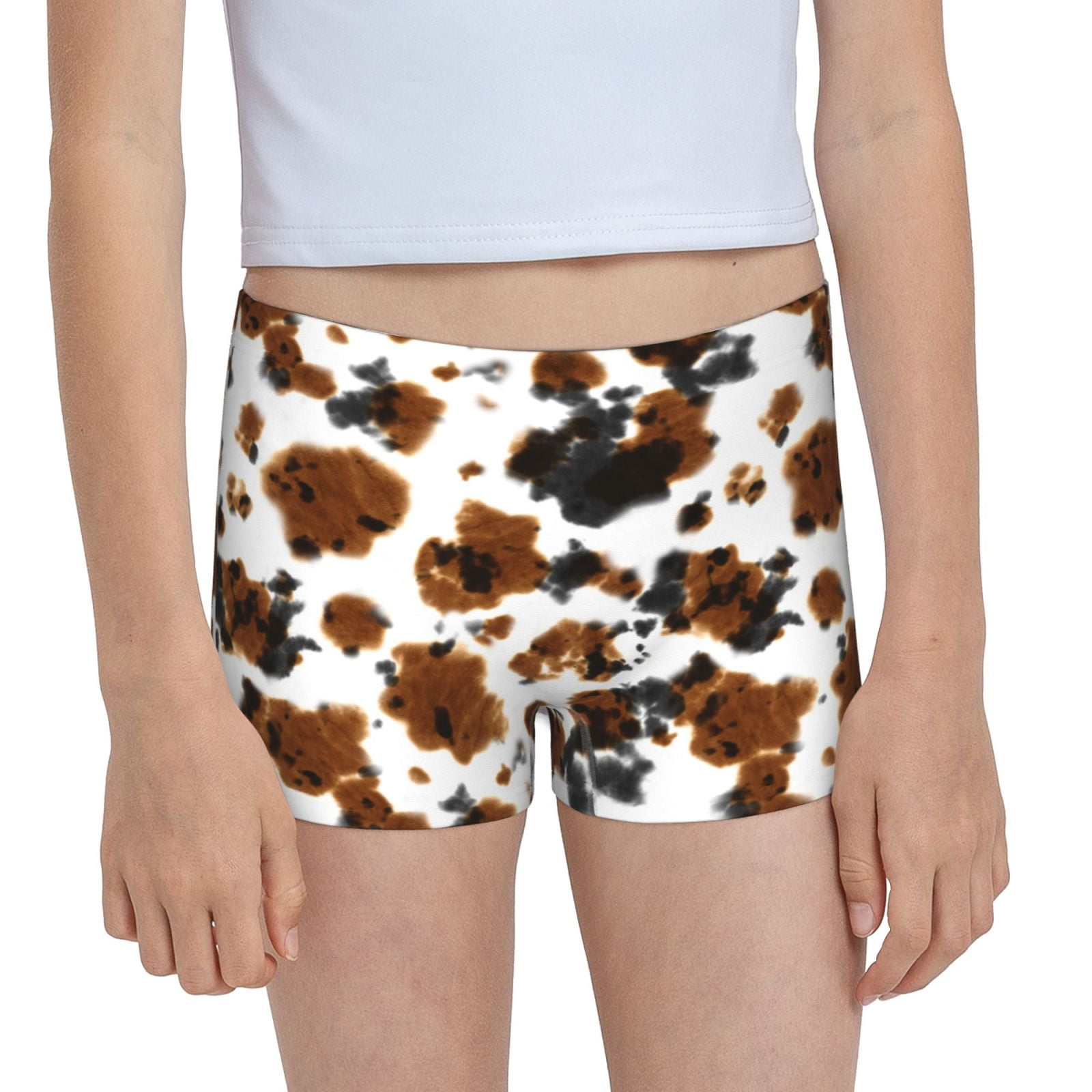 Pofeuu Cow Tie Dye Print Soft Cotton Girls Boyshort panties Toddler ...