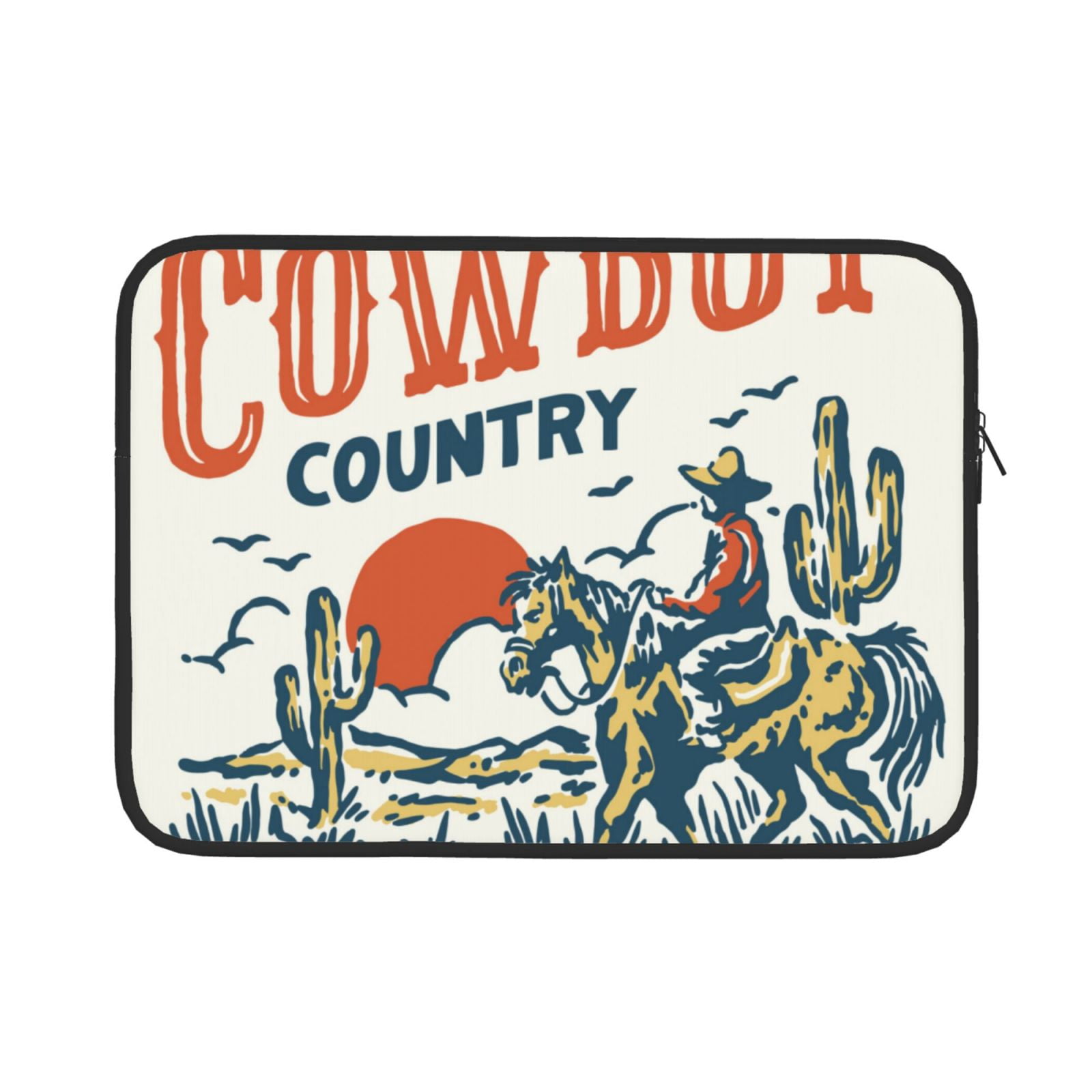 Pofeuu Cowboy Rising Horse Print Laptop Carrying Case,13-15-Inch Laptop ...