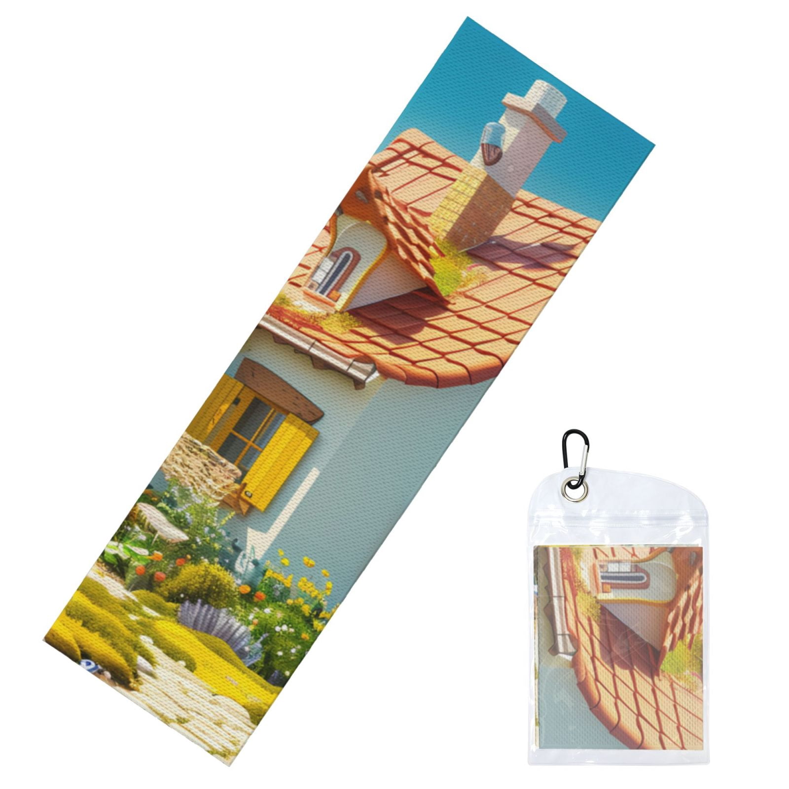 Pofeuu Cozy Cartoon Backyard Print Cooling Towel Cold Towel Ice Towel ...