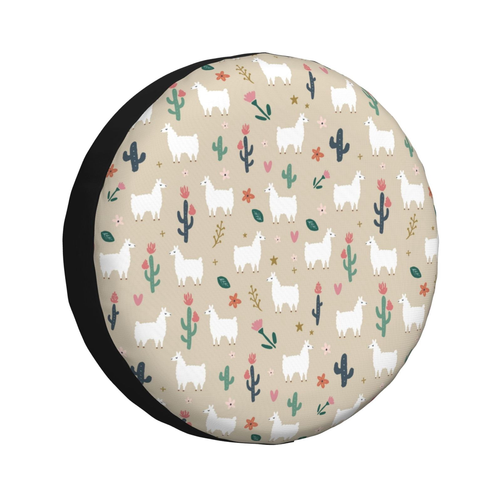 Pofeuu Cute Alpaca Print Spare Tire Wheel Cover for Car Truck SUV ...