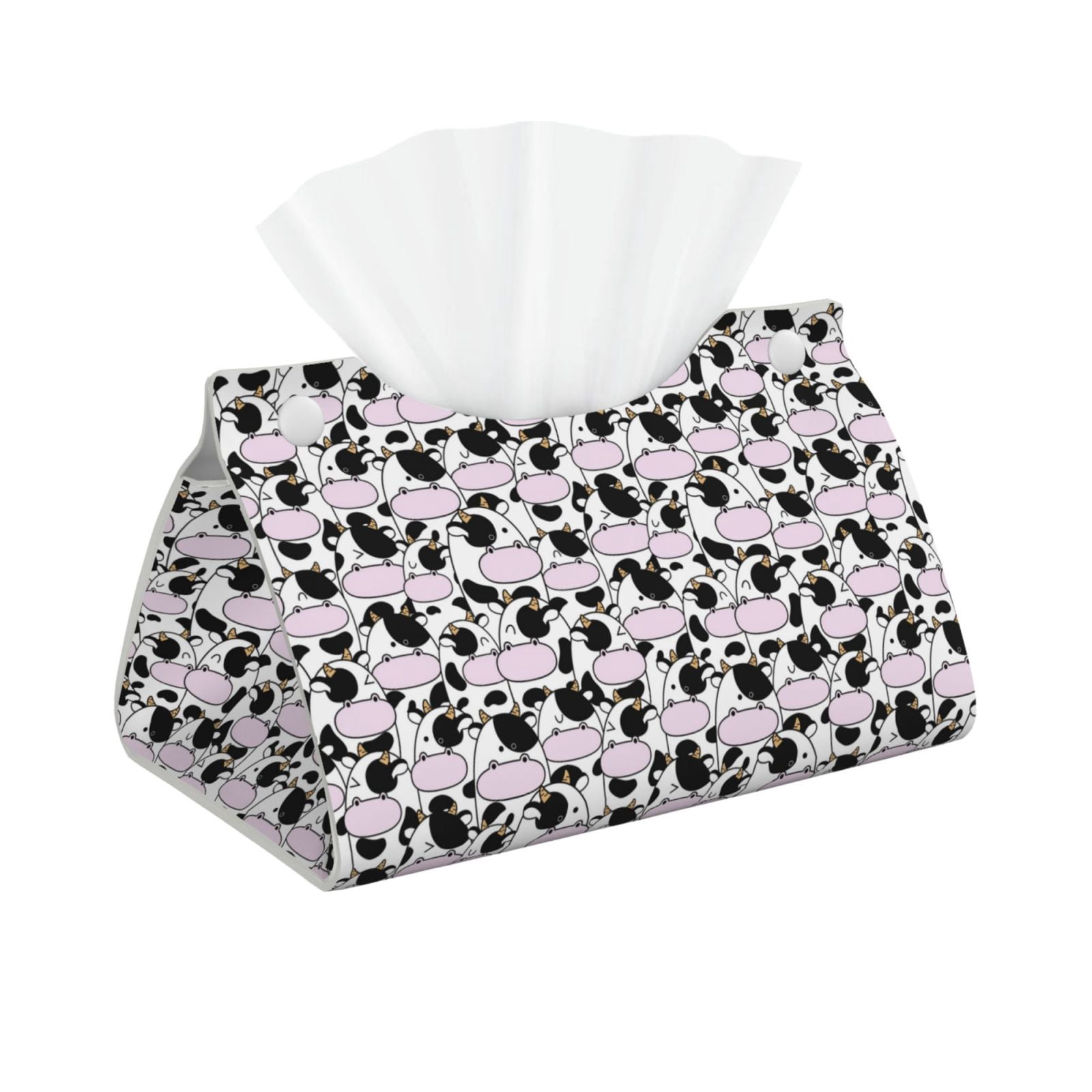 Pofeuu Cute Animal with Cow Print Tissue Box Cover, Modern Decorative ...
