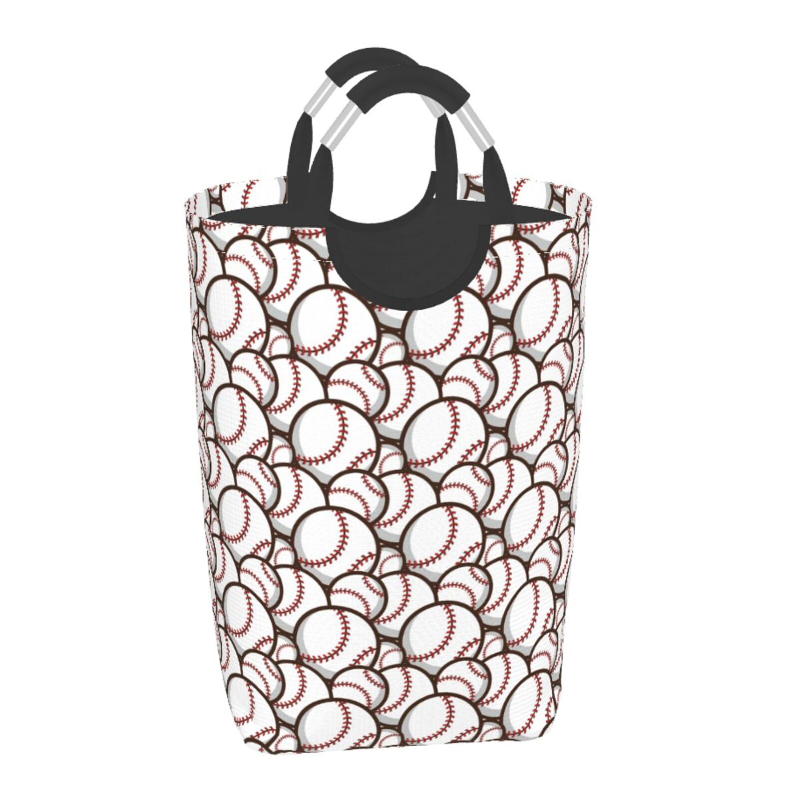 Pofeuu Cute Baseball Print Laundry Basket, Laundry Hamper, Collapsible ...