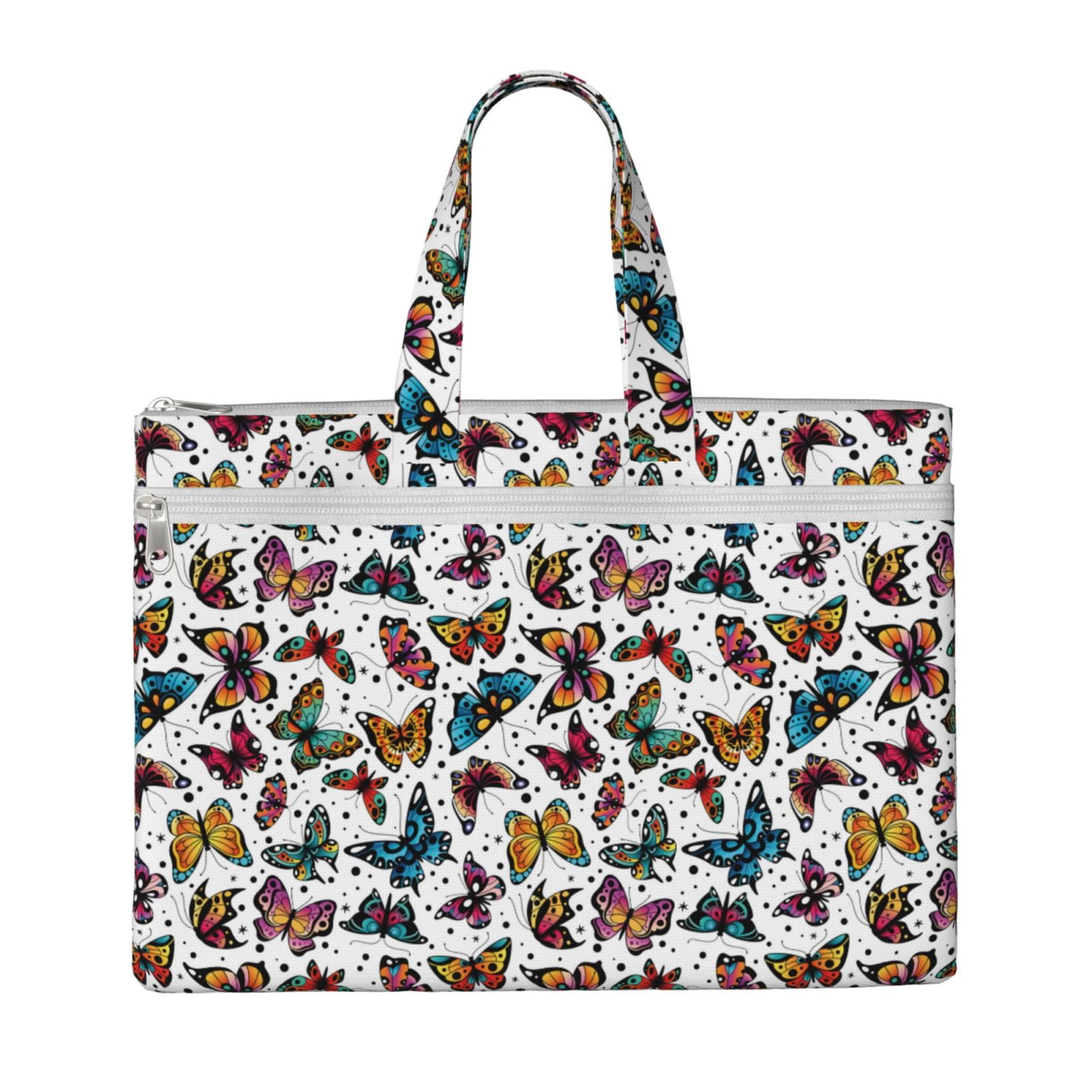 Pofeuu Cute Butterfly Print Laptop Bag Carrying - Computer Bag Laptop ...