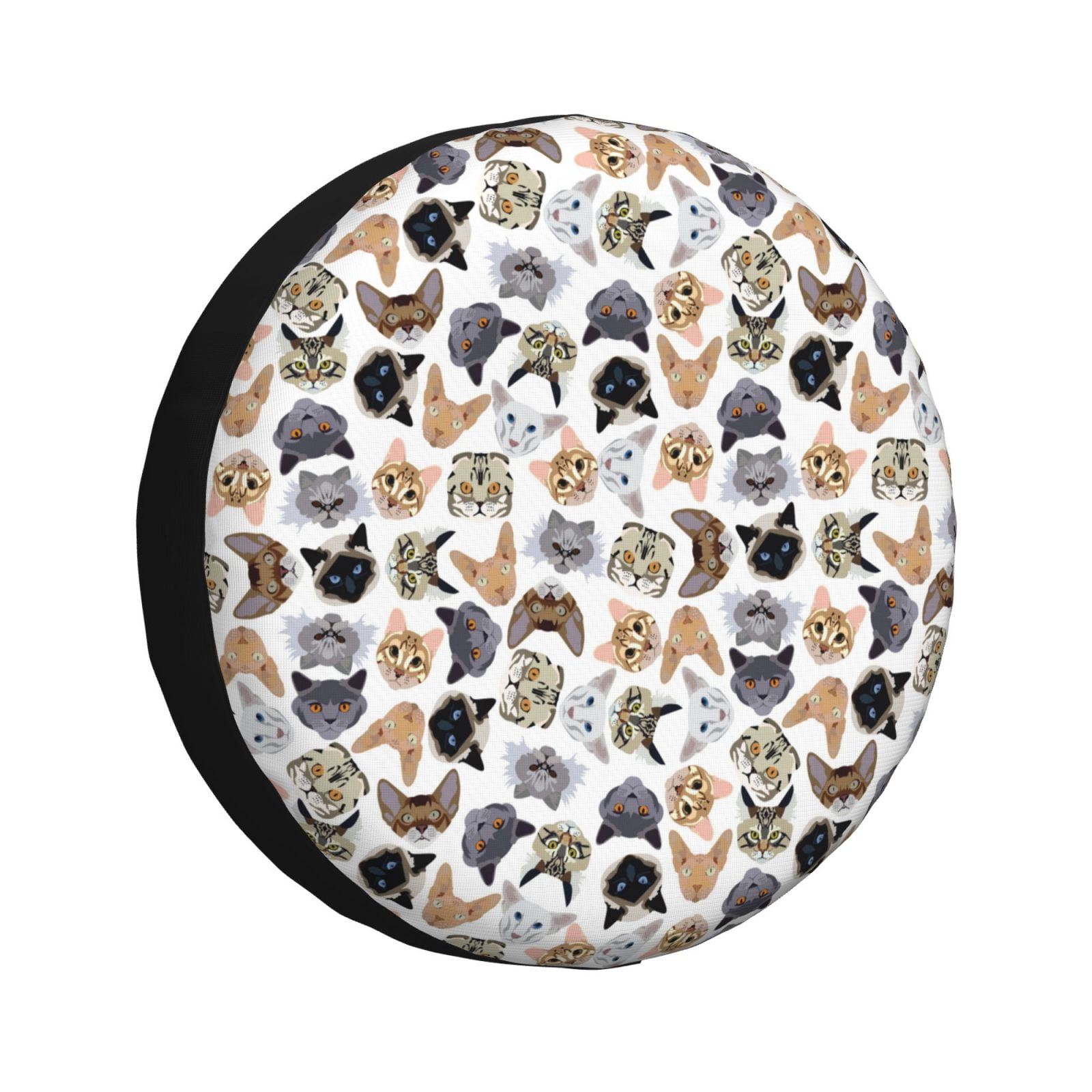 Pofeuu Cute Cats Print Spare Tire Wheel Cover for Car Truck SUV Camper ...
