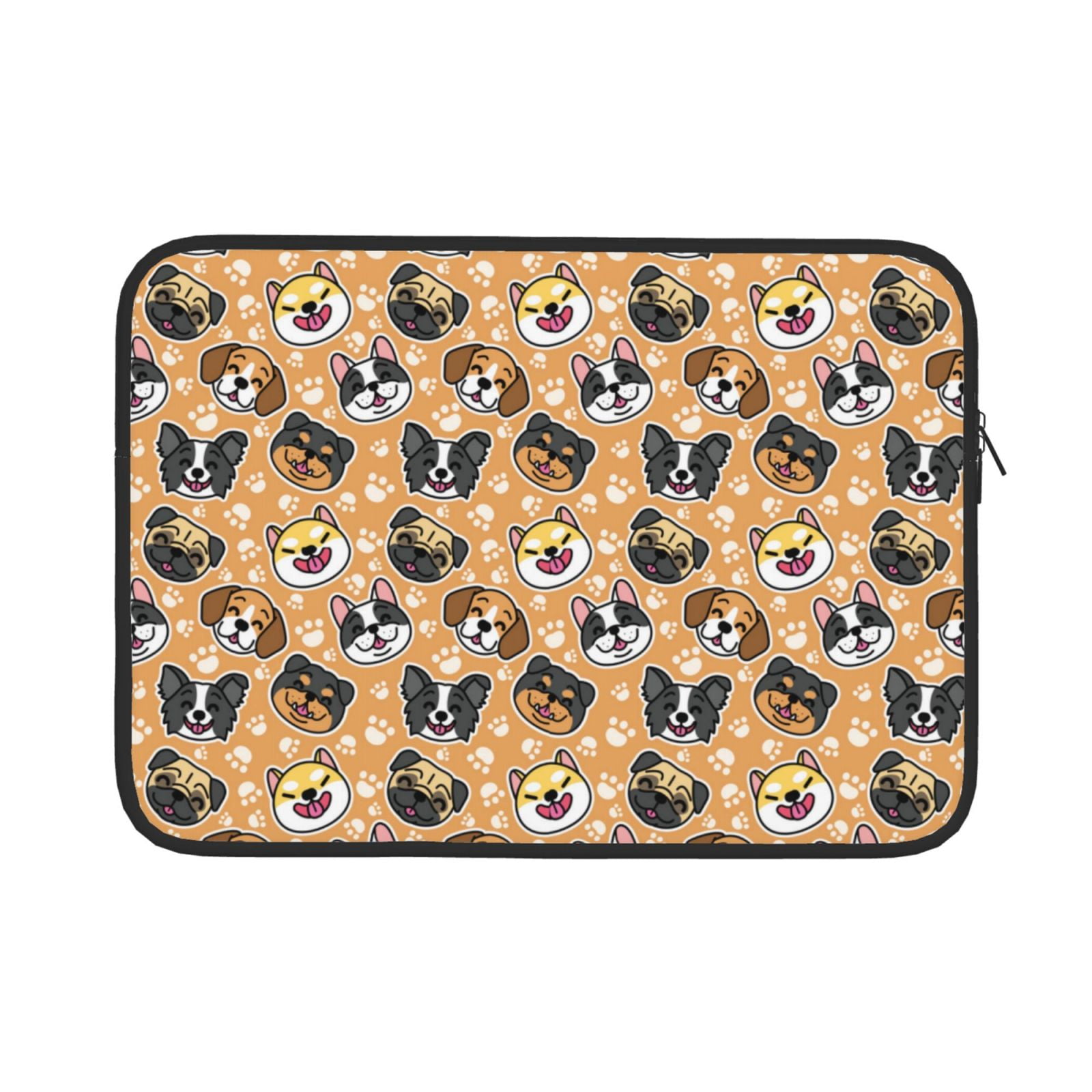 Pofeuu Cute Dogs Head Print Laptop Carrying Case,13-15-Inch Laptop and Tablet, Sleek Design ...