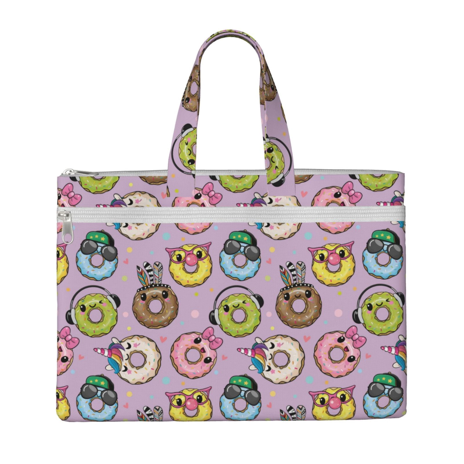 Pofeuu Cute Donuts Print Laptop Bag Carrying - Computer Bag Laptop Case ...