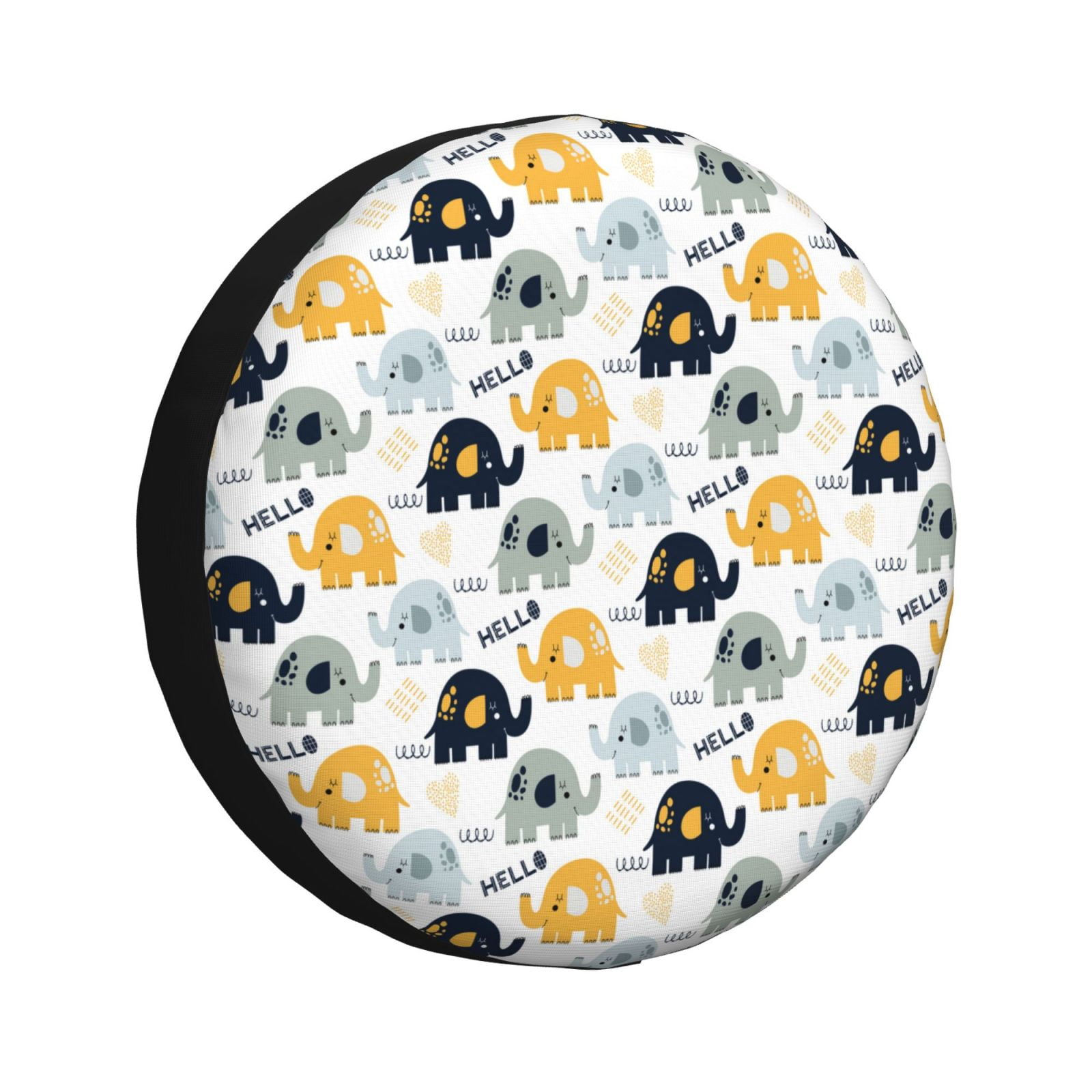 Pofeuu Cute Elephant Print Spare Tire Wheel Cover for Car Truck SUV ...