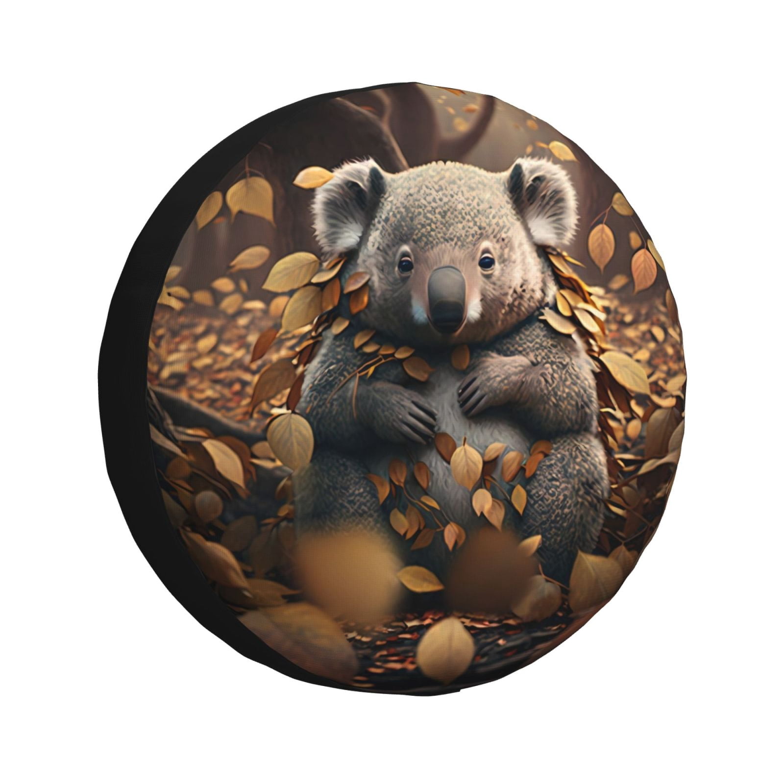 Pofeuu Cute Fallen Leaf Koala Print Spare Tire Wheel Cover for Car ...