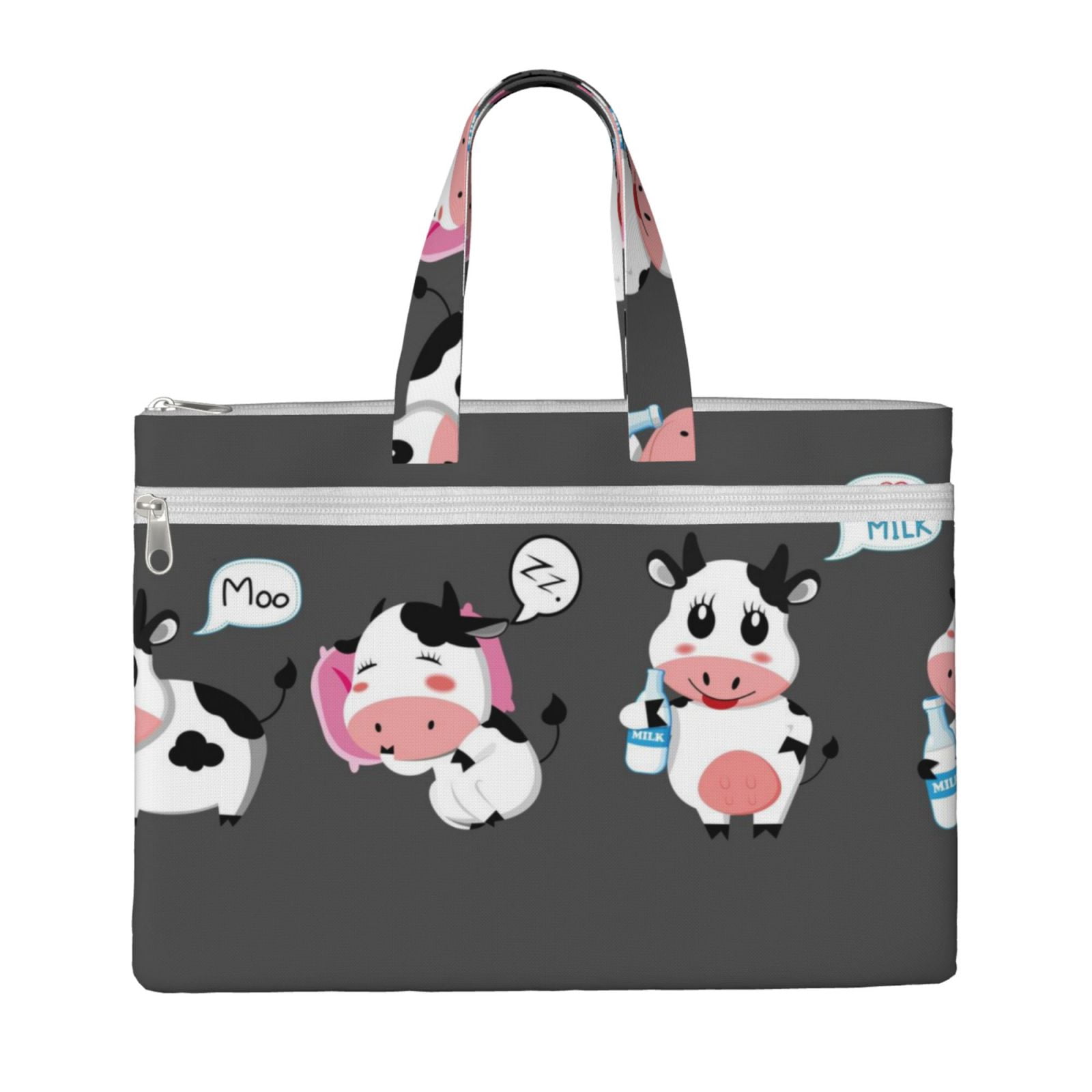 Pofeuu Cute Farm Milk Animal Print Laptop Bag Carrying - Computer Bag ...