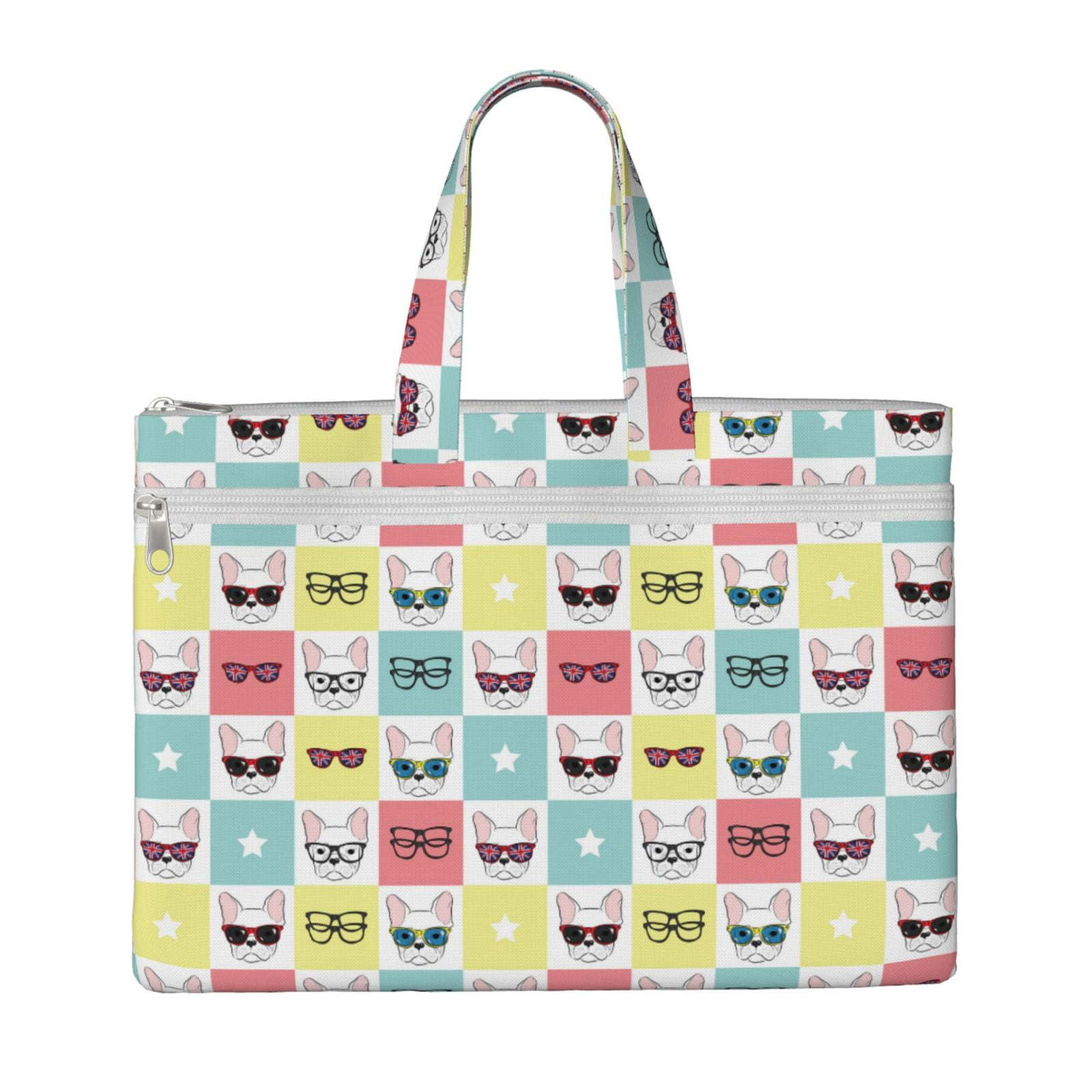 Pofeuu Cute French Bulldog Print Laptop Bag Carrying - Computer Bag ...
