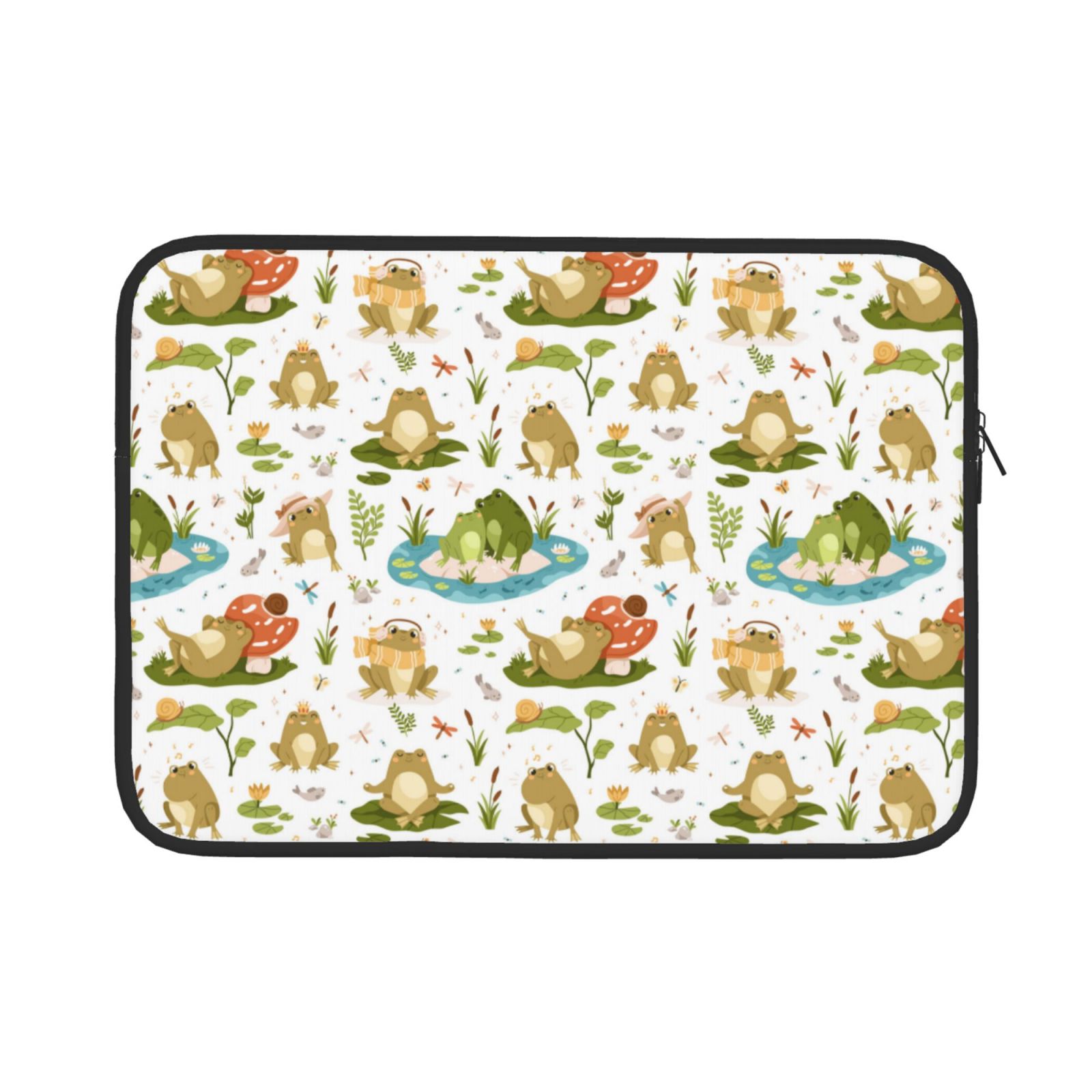 Pofeuu Cute Frog Print Laptop Carrying Case,13-15-Inch Laptop and ...