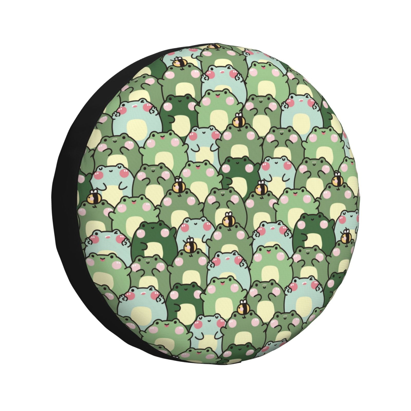 Pofeuu Cute Frog Print Spare Tire Wheel Cover for Car Truck SUV Camper ...