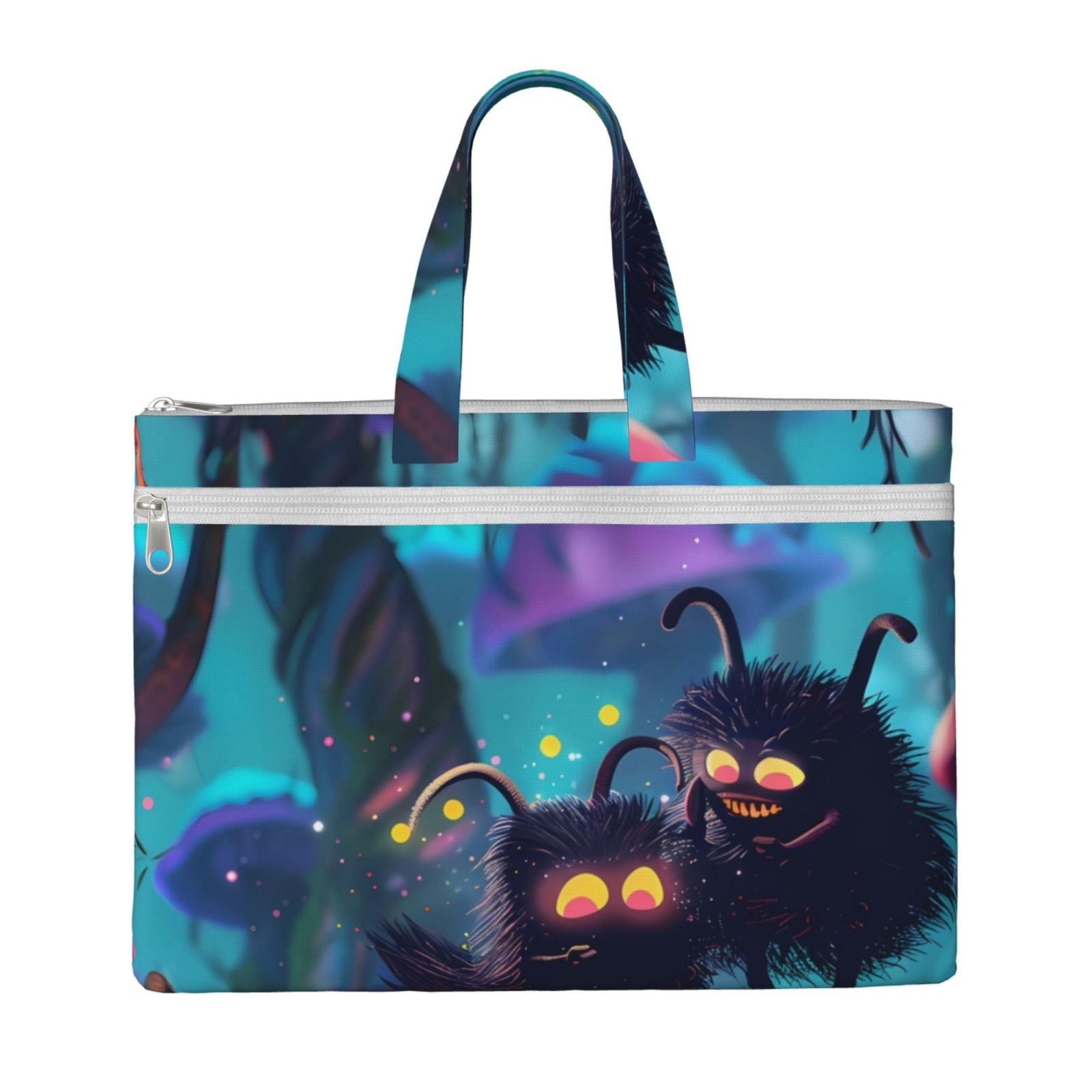 Pofeuu Cute Fuzzy Fantasy Creatures Print Laptop Bag Carrying ...