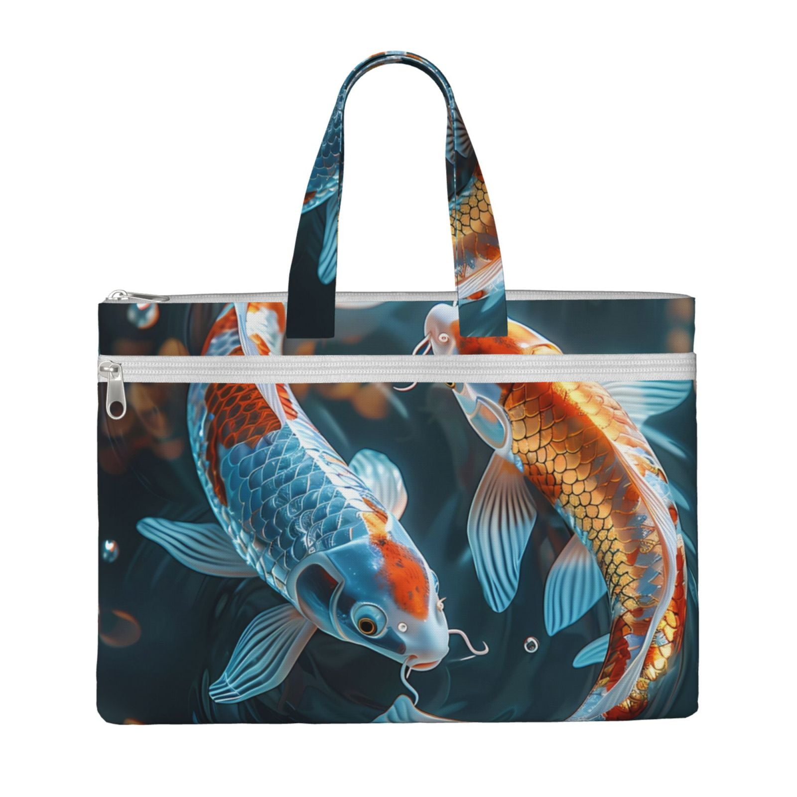 Pofeuu Cute Koi Fish Serenity Print Laptop Bag Carrying - Computer Bag ...