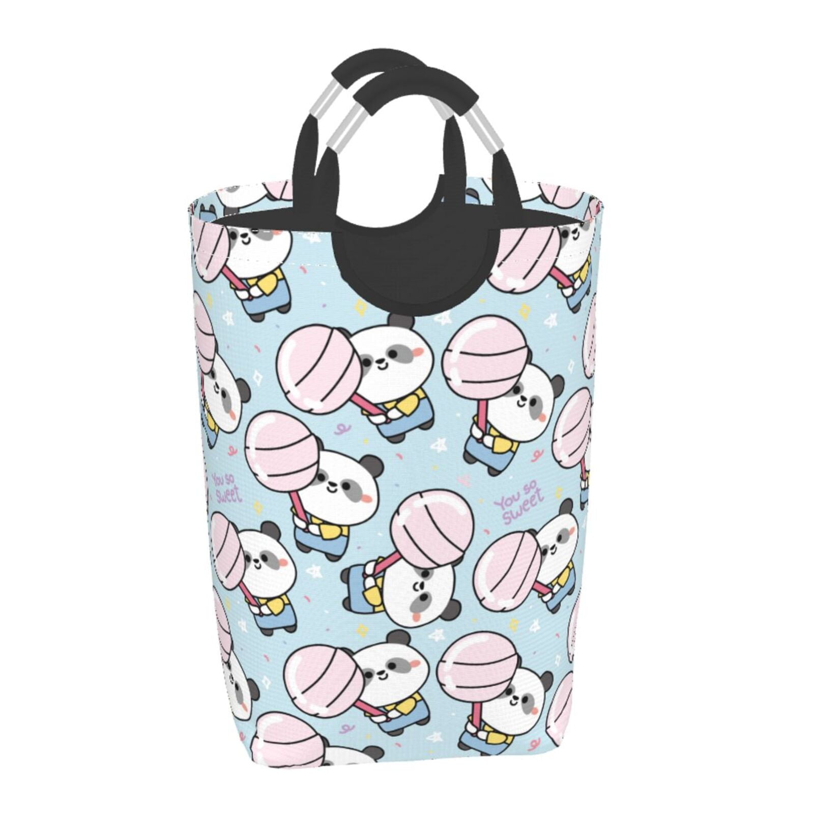Pofeuu Cute Panda Bear Print Laundry Basket, Laundry Hamper ...