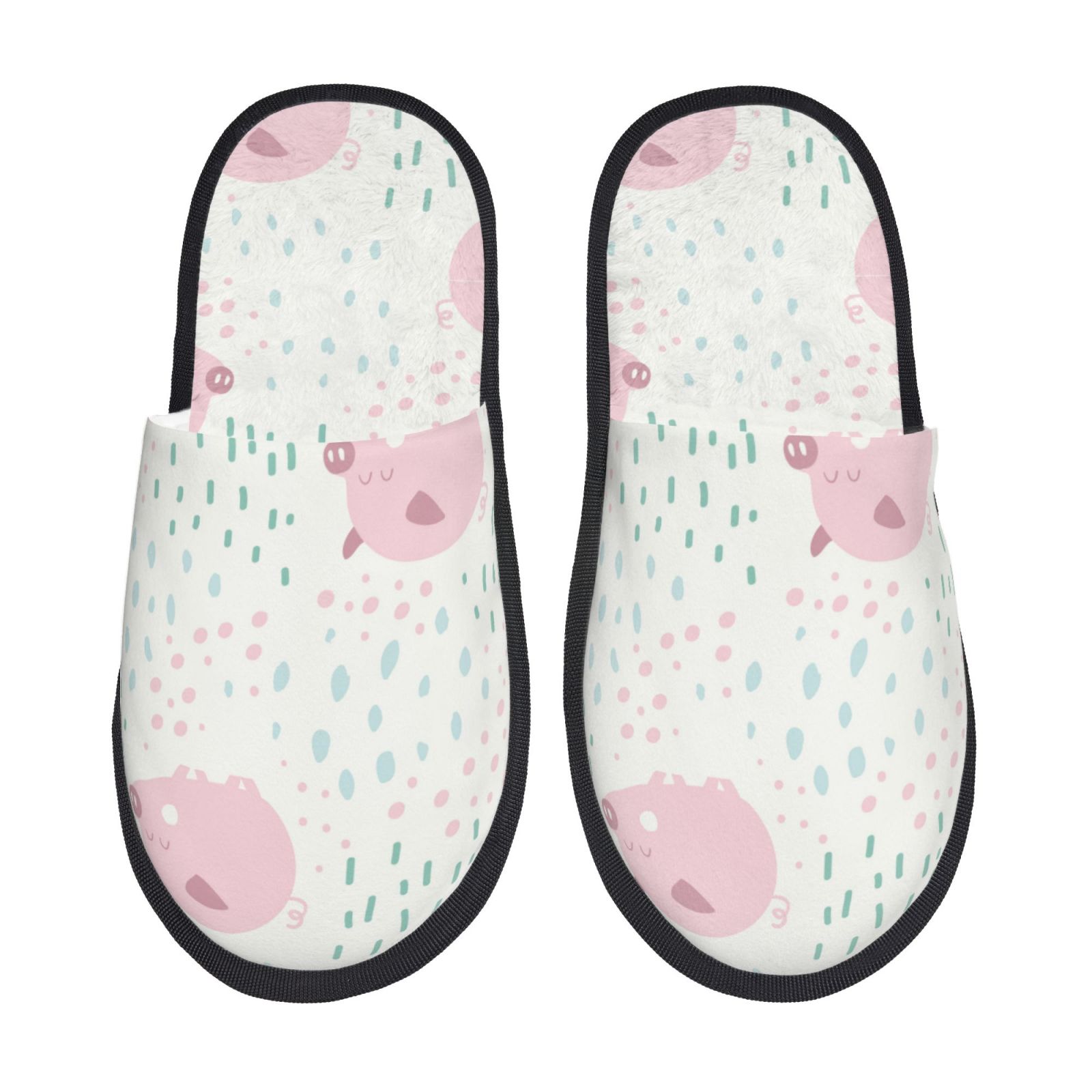 Pofeuu Cute Pigs Print EVA Fuzzy House super light Slippers Slippers ...