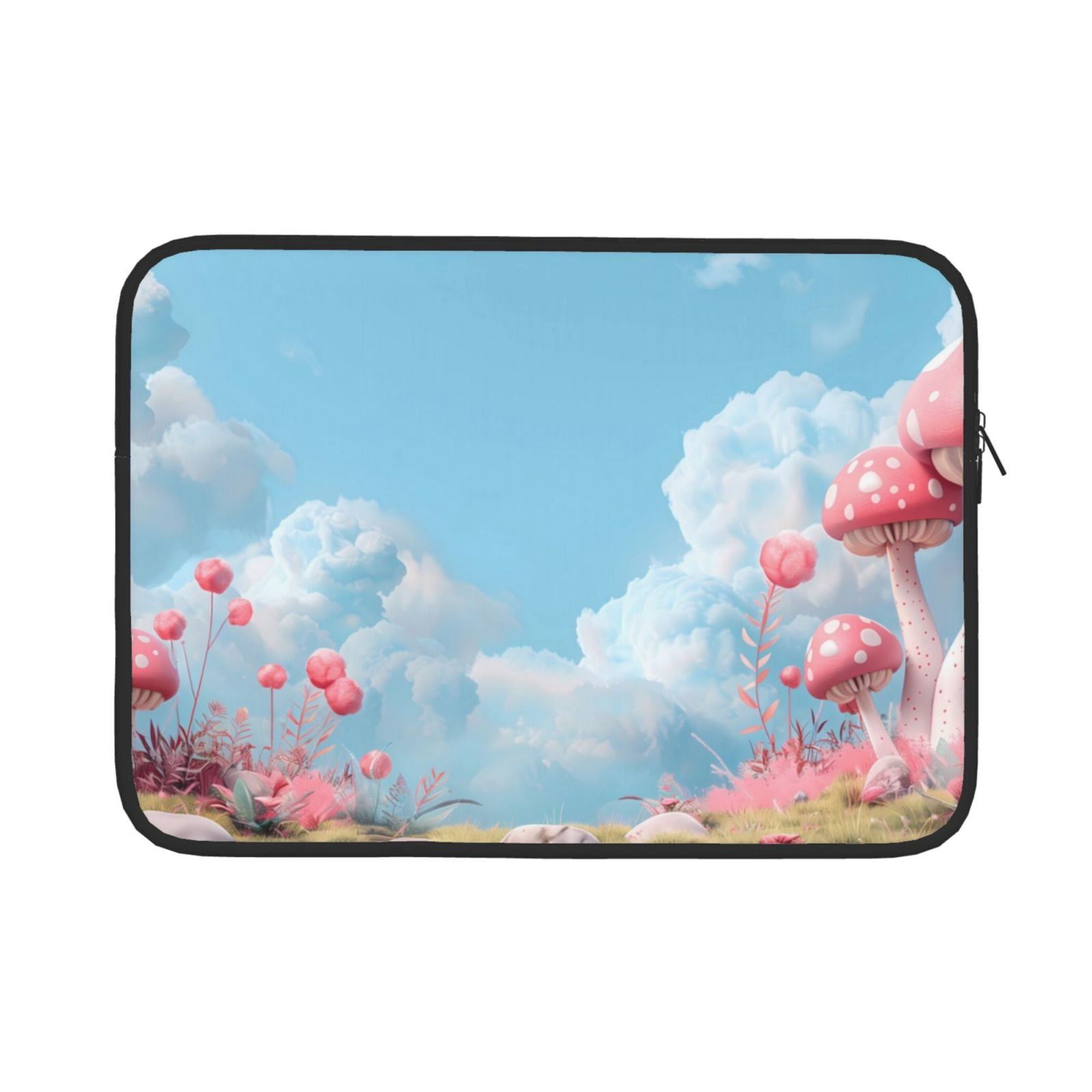 Pofeuu Cute Pink Mushrooms Print Laptop Carrying Case,13-15-Inch Laptop ...