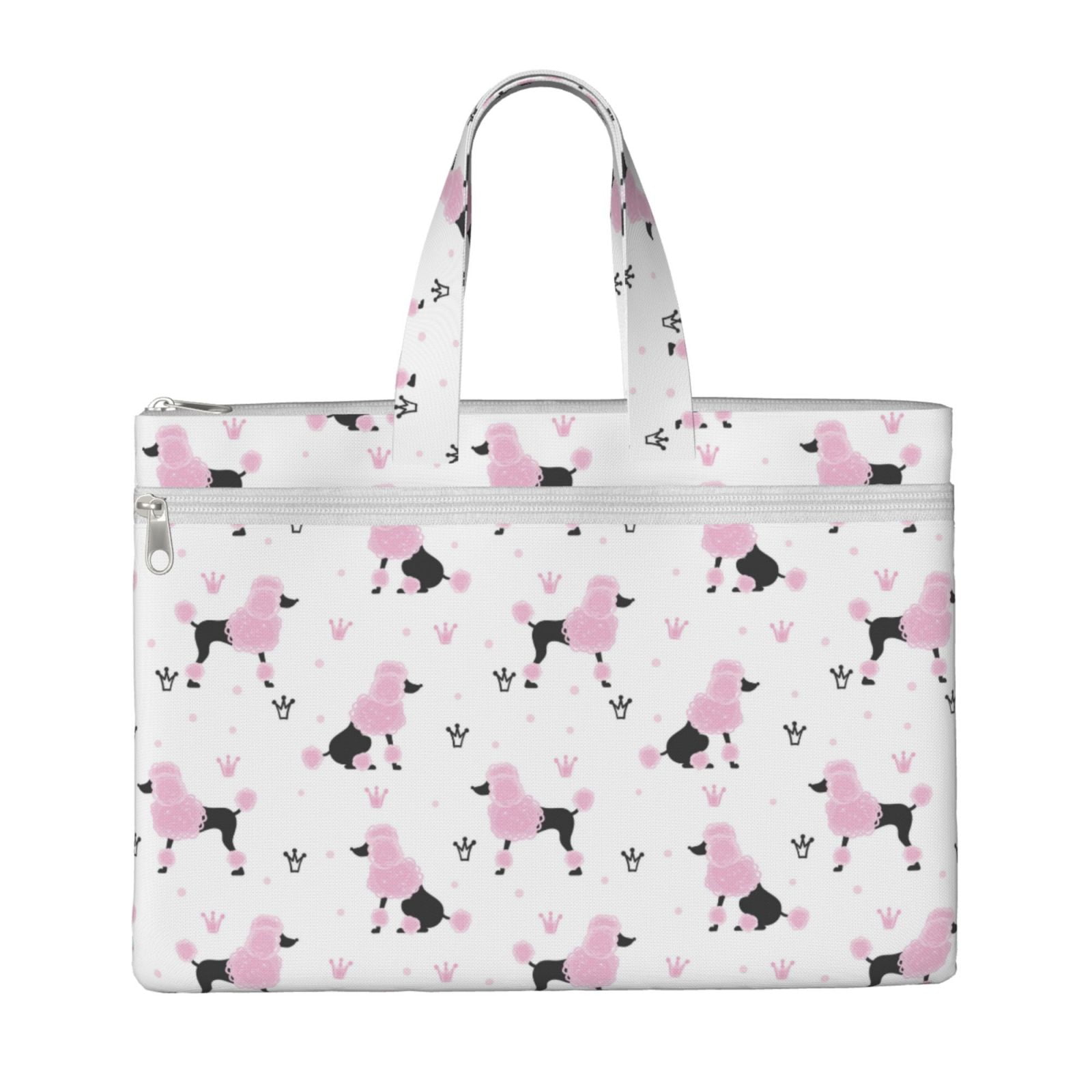 Pofeuu Cute Poodle Dog Print Laptop Bag Carrying - Computer Bag Laptop ...