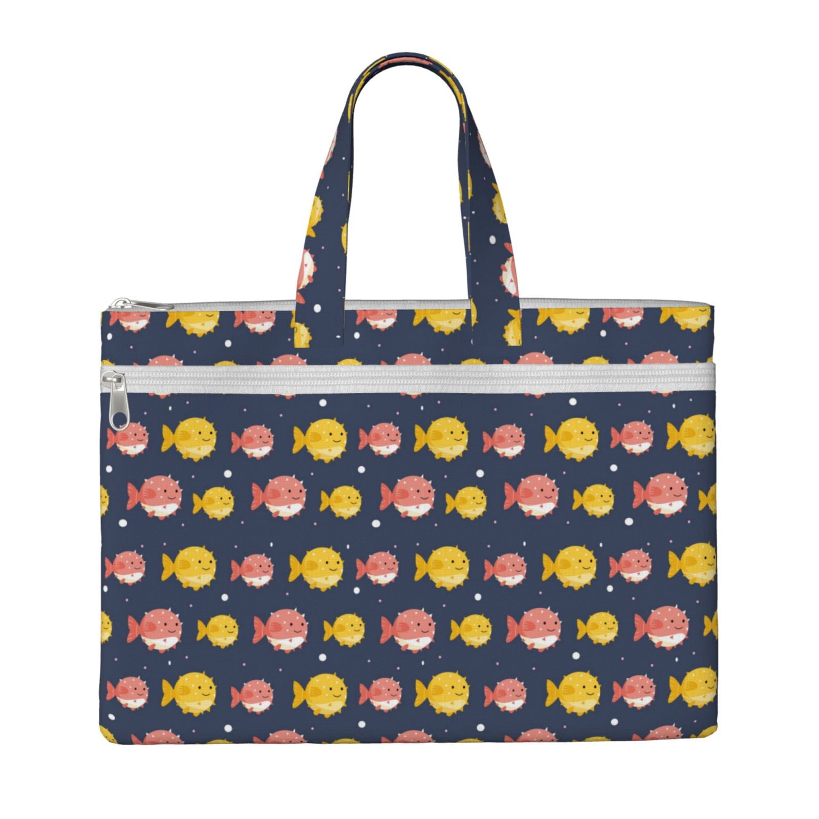 Pofeuu Cute Puffer Fish Print Laptop Bag Carrying - Computer Bag Laptop ...
