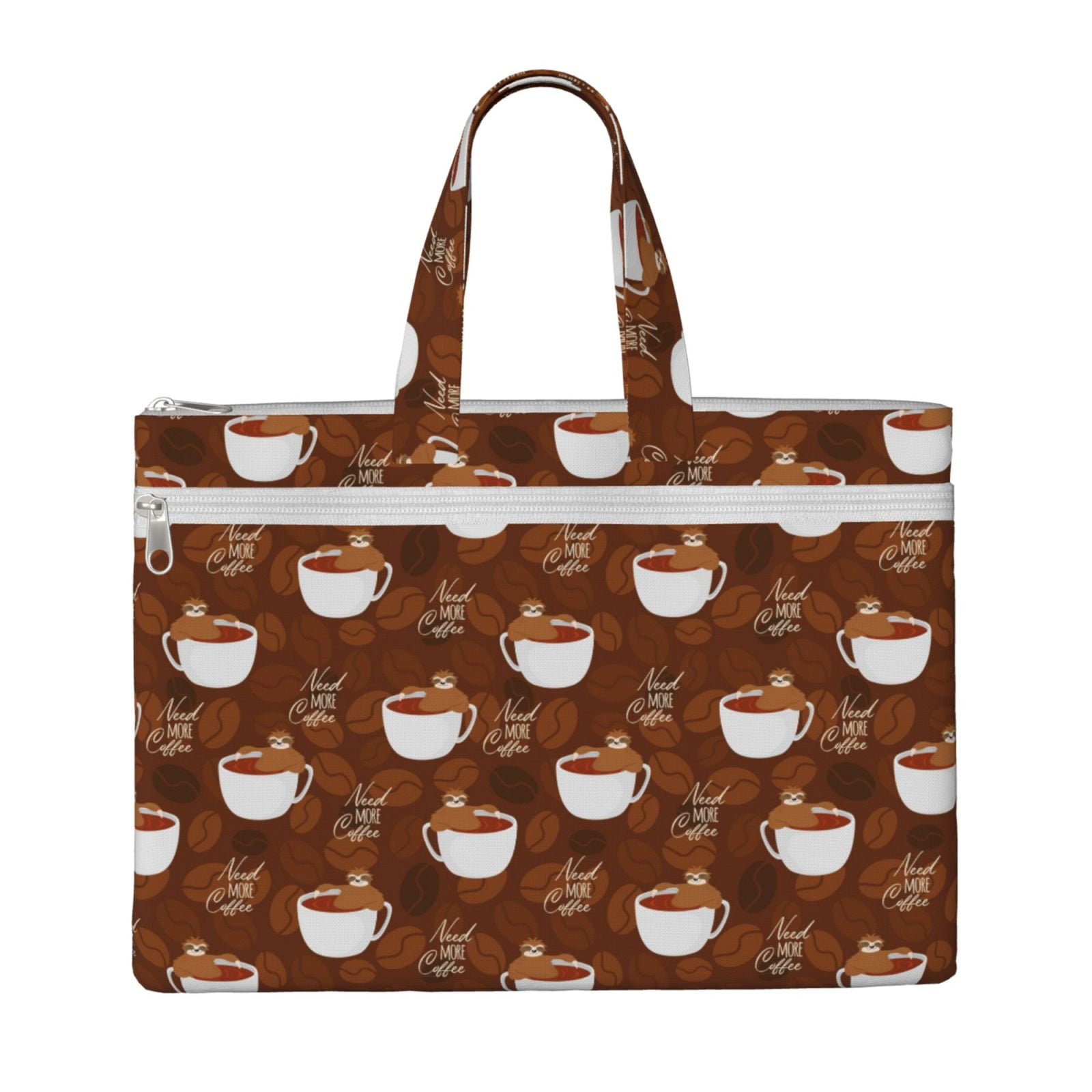 Pofeuu Cute Sloths Bear Relaxing In Coffee Cup Print Laptop Bag ...