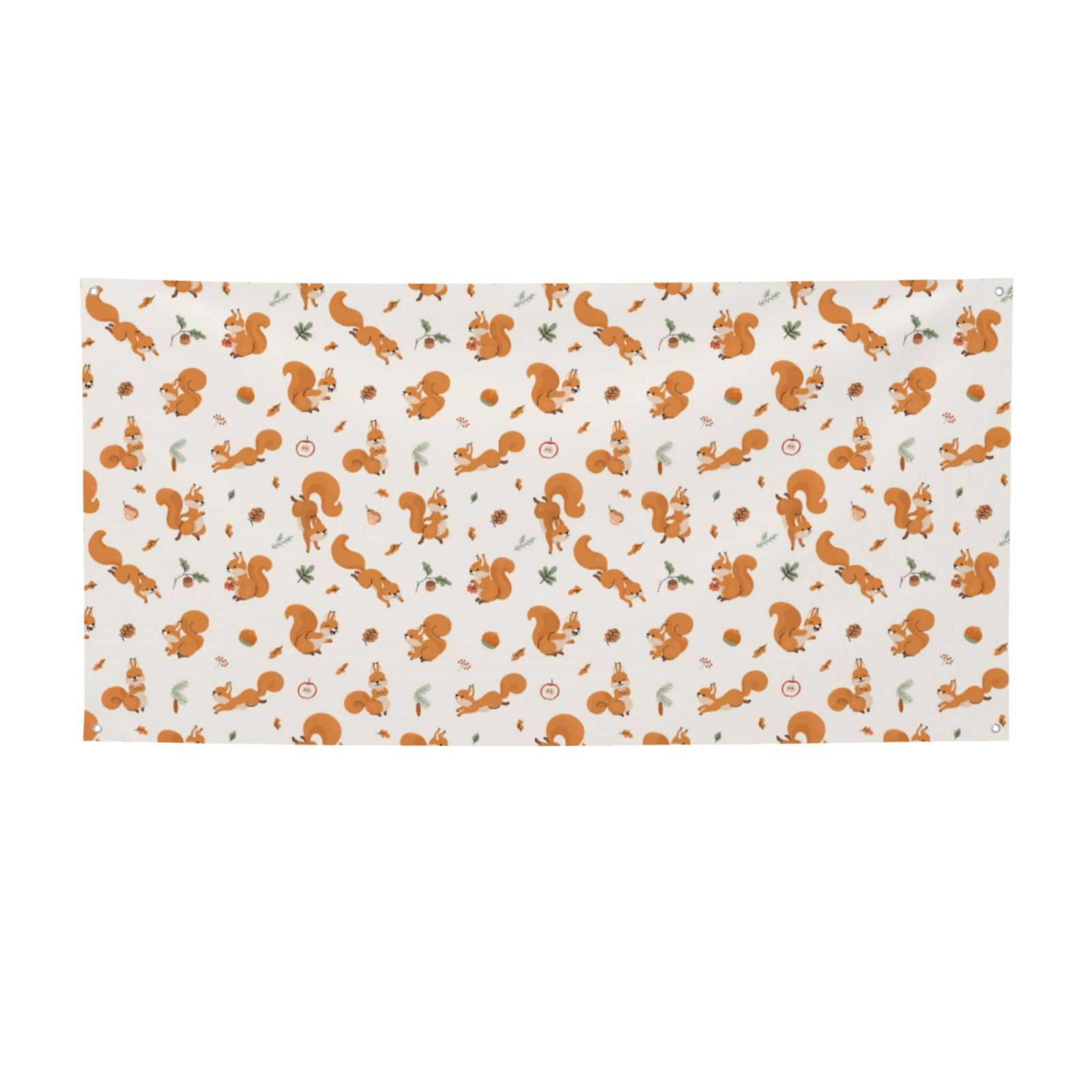 Pofeuu Cute Squirrel Fall Print Colorful Yard Festival Banner Sign ...