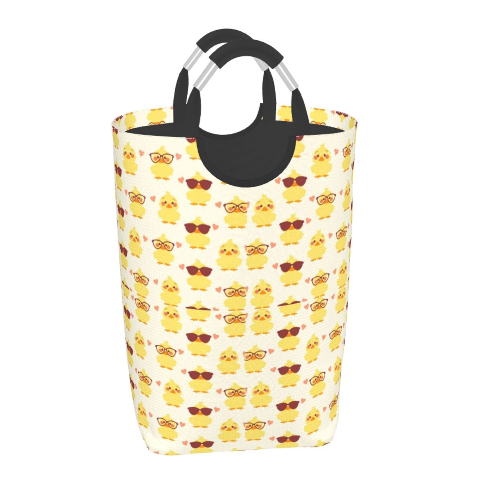 Pofeuu Cute Yellow Duck Print Laundry Basket, Laundry Hamper ...