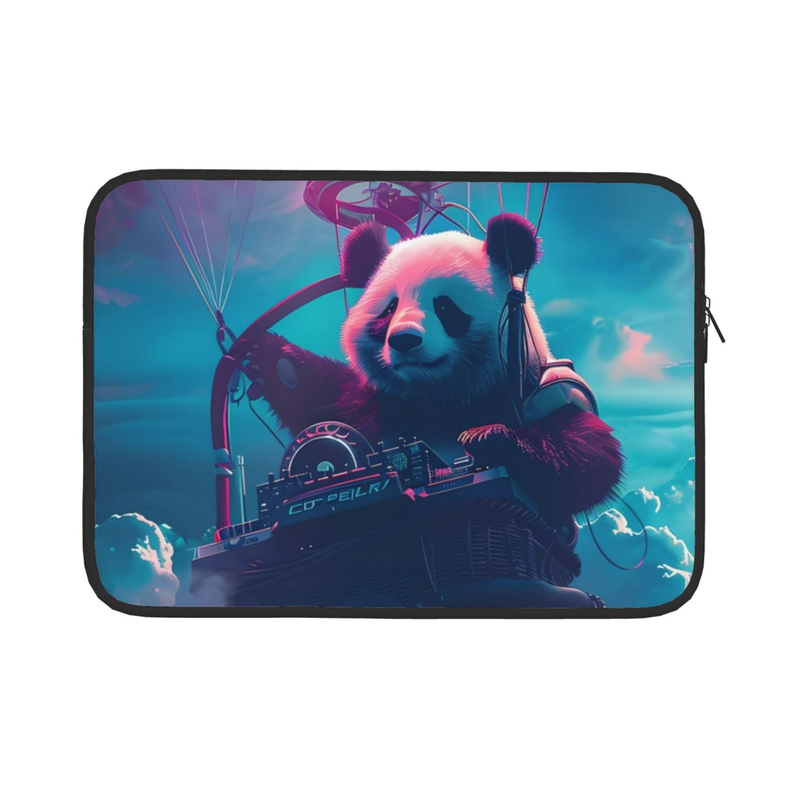Pofeuu DJ Panda Hot Air Balloon Print Laptop Carrying Case,13-15-Inch ...