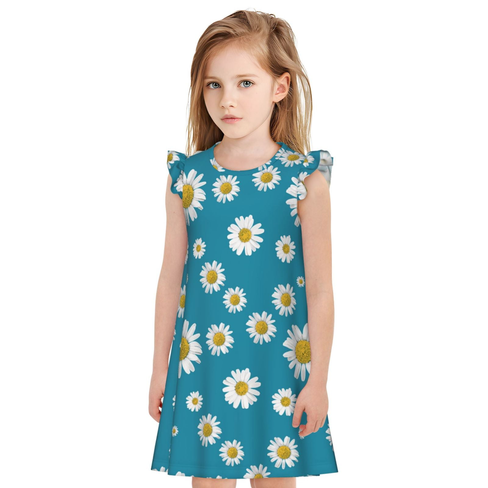 Pofeuu Daisies Flowers Print Girls Nightgowns, Nightgown Princess ...