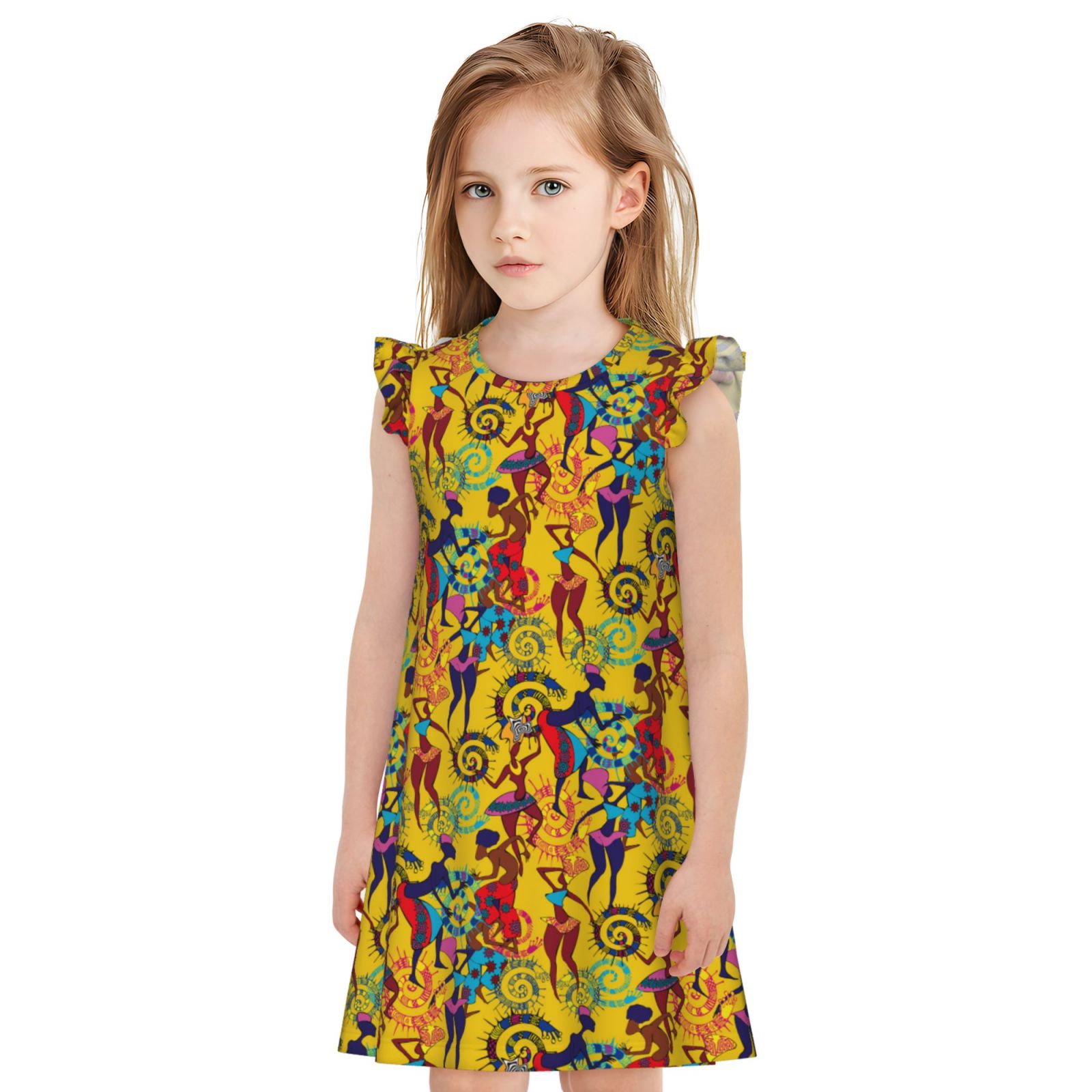 Pofeuu Dancing African Women Print Girls Nightgowns, Nightgown Princess ...