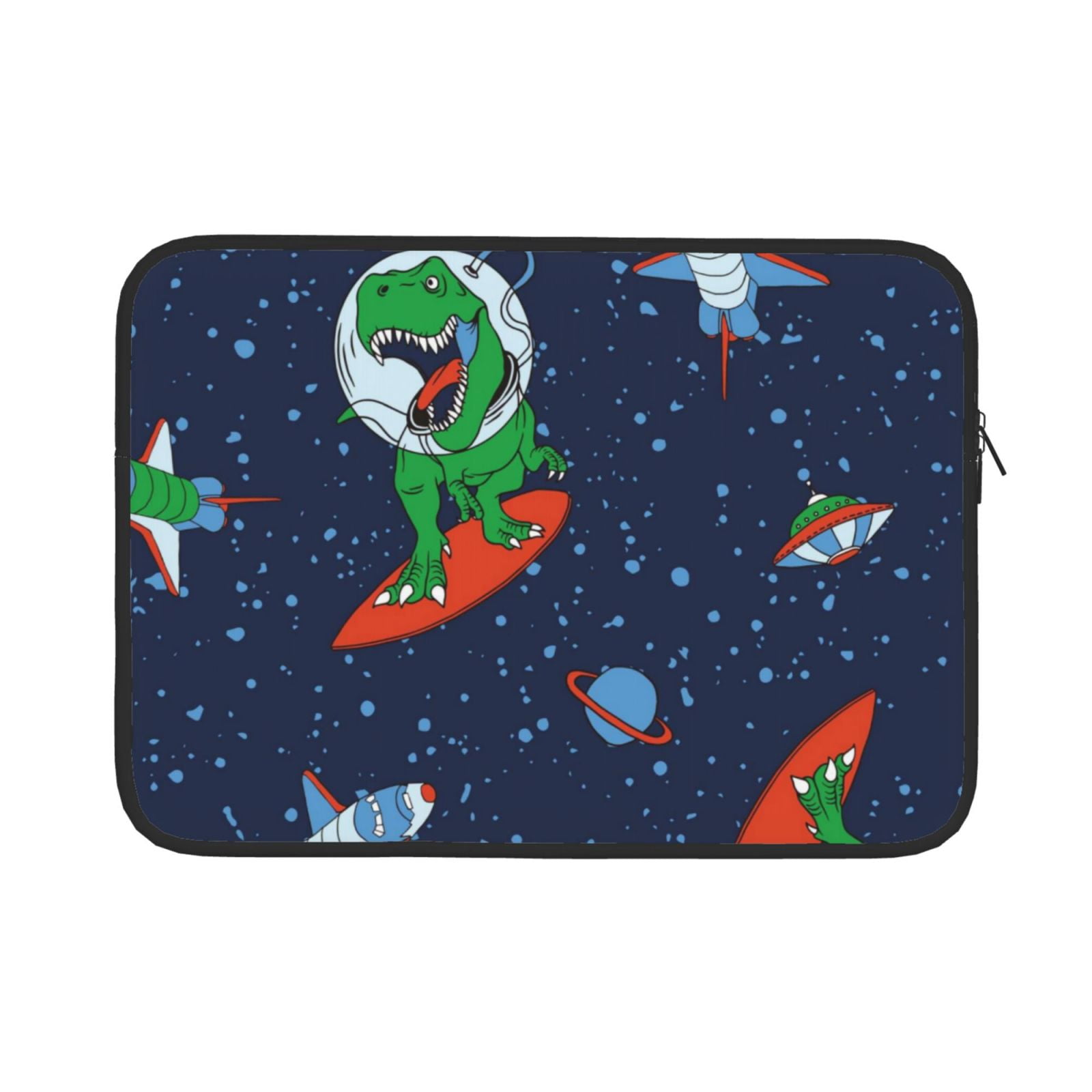 Pofeuu Dinosaur Astronaut Space Surfing Print Laptop Carrying Case,13 ...