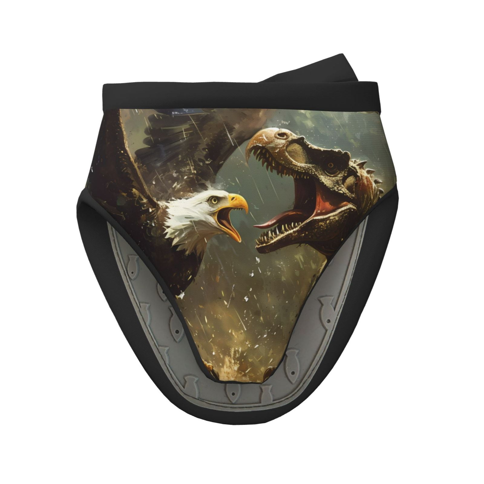 Pofeuu Dinosaur Bald Eagle Print Thickened Mini Silicone Oven Mitts ...