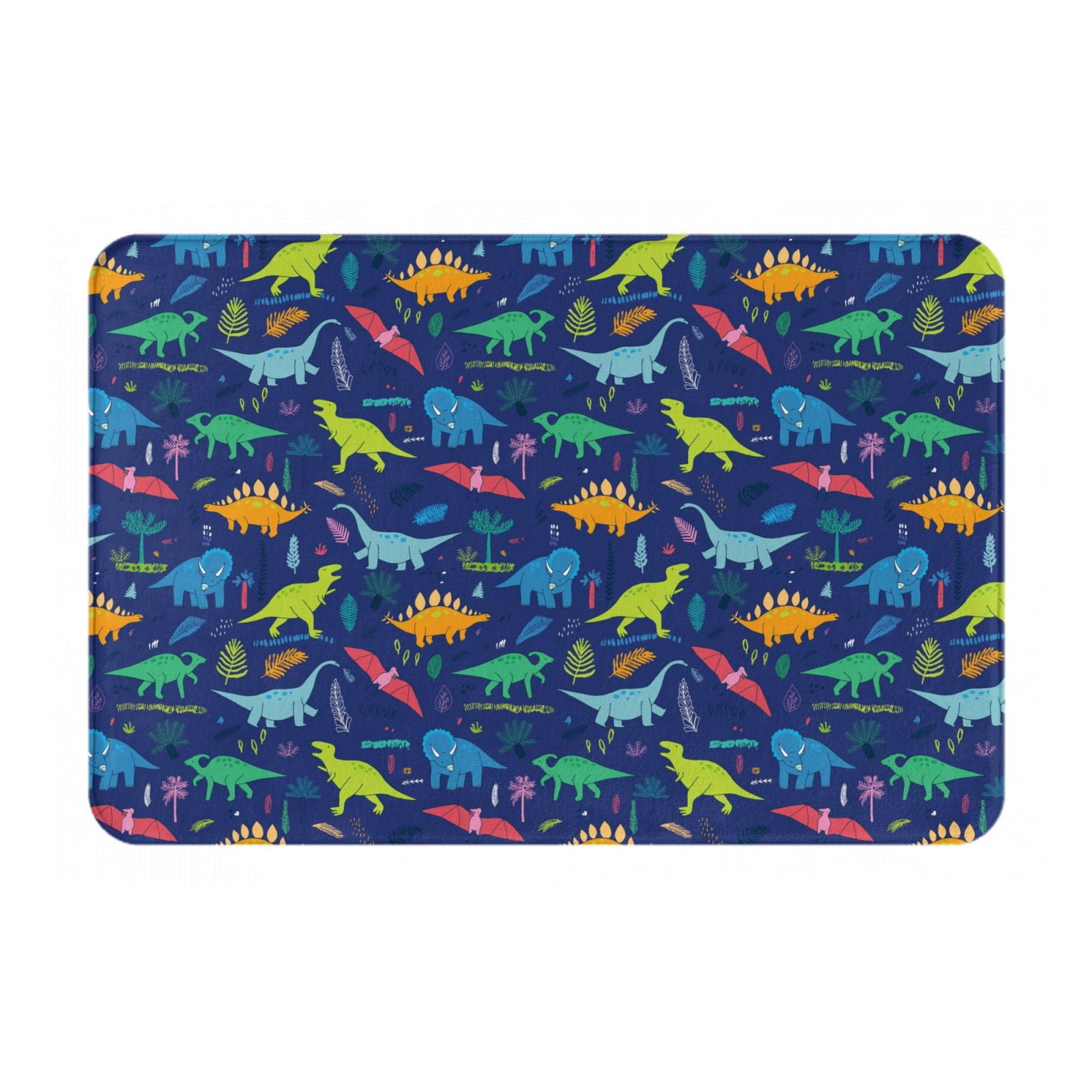 Pofeuu Dinosaurs Adventure Print Flannel Doormats Rug16"x24"Rug ...