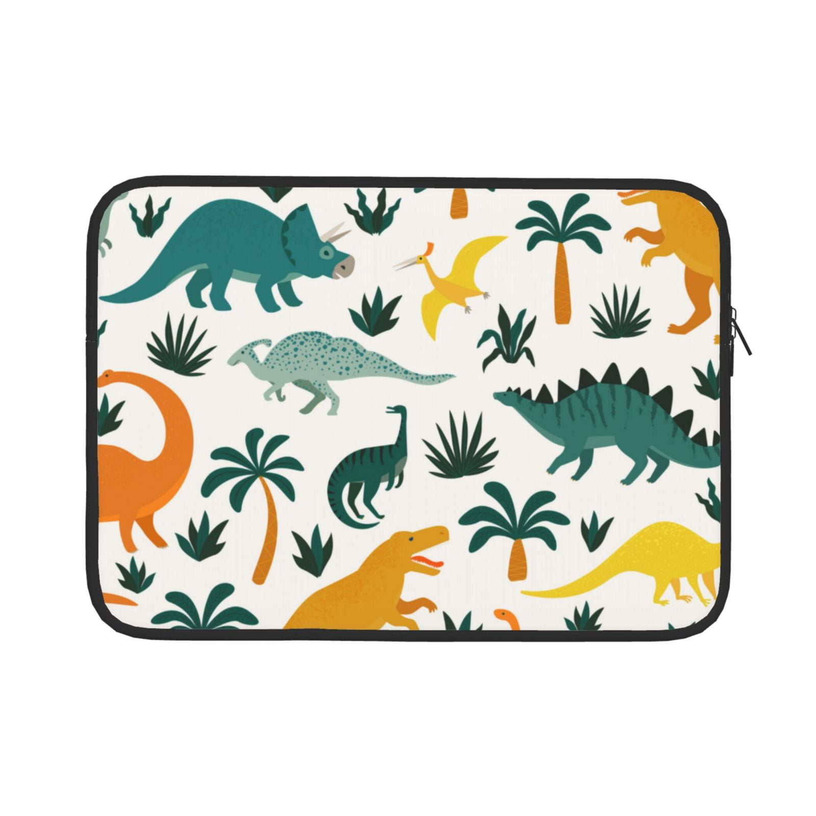 Pofeuu Dinosaurs and Tropical Leaves Print Laptop Carrying Case,13-15 ...