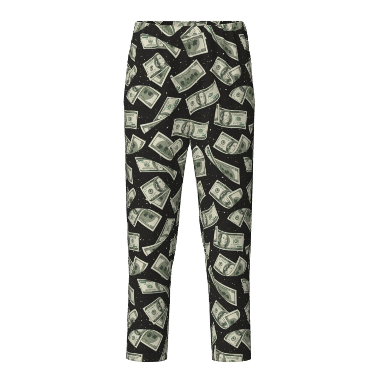 Pofeuu Dollar Print Teenagers' Pajama Pants, Soft Lounge Pajama Pants ...
