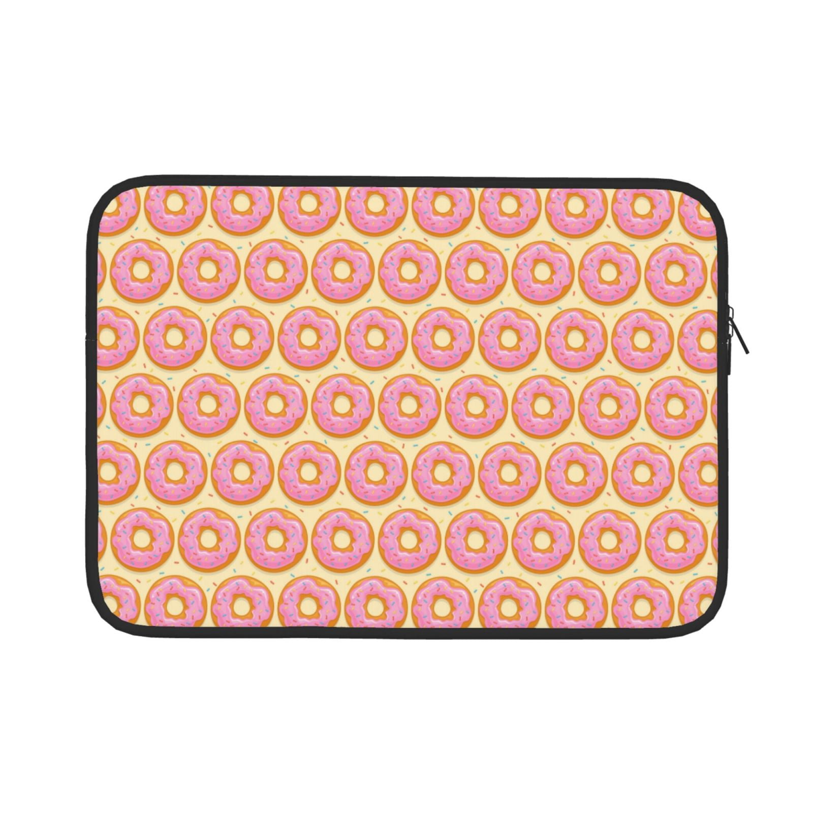 Pofeuu Donuts With Pink Glaze Print Laptop Carrying Case,13-15-Inch ...